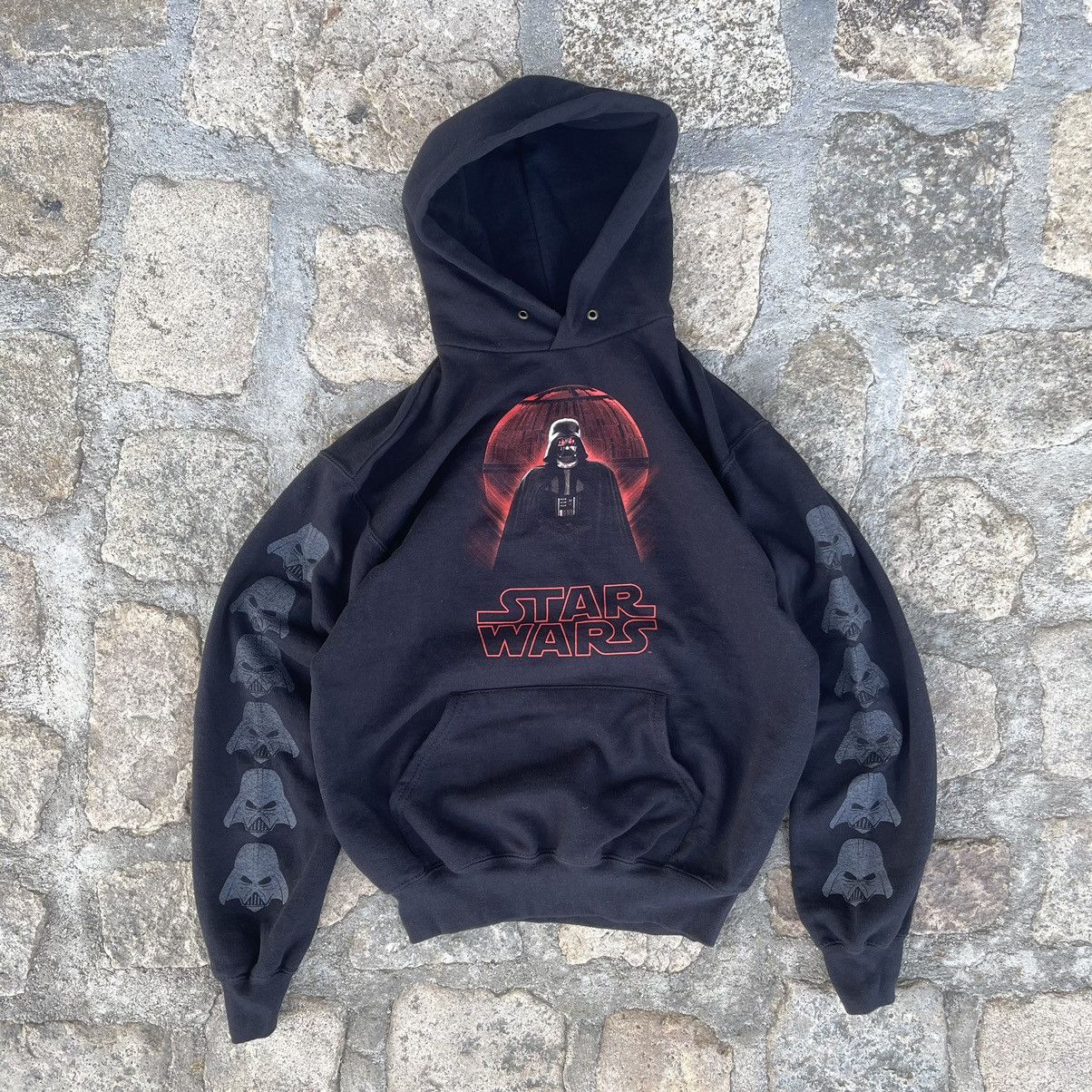 Vintage Star Wars Hoodie Darth Vader black boxy oversize | Grailed