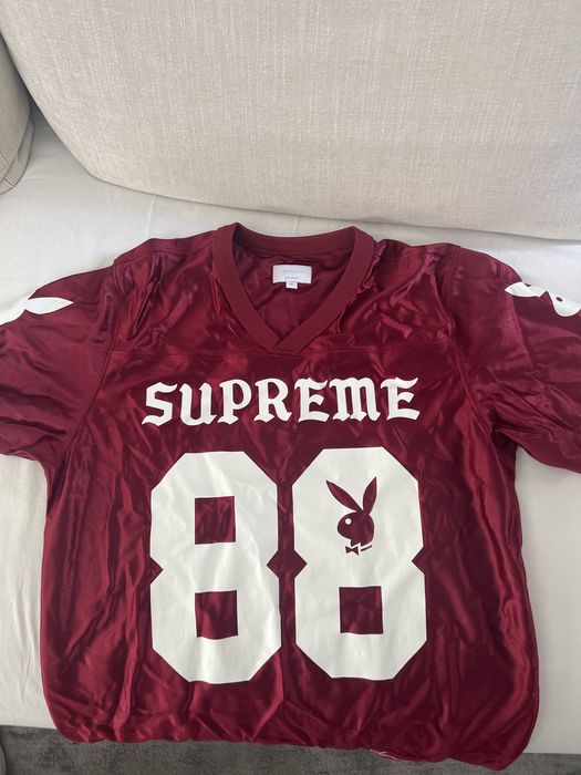 Supreme Rare Supreme Playboy Jersey Red | Grailed