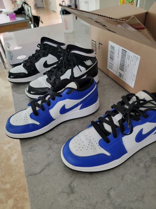 Jordan Brand Jordan 1 blue and carbon bundle | Grailed