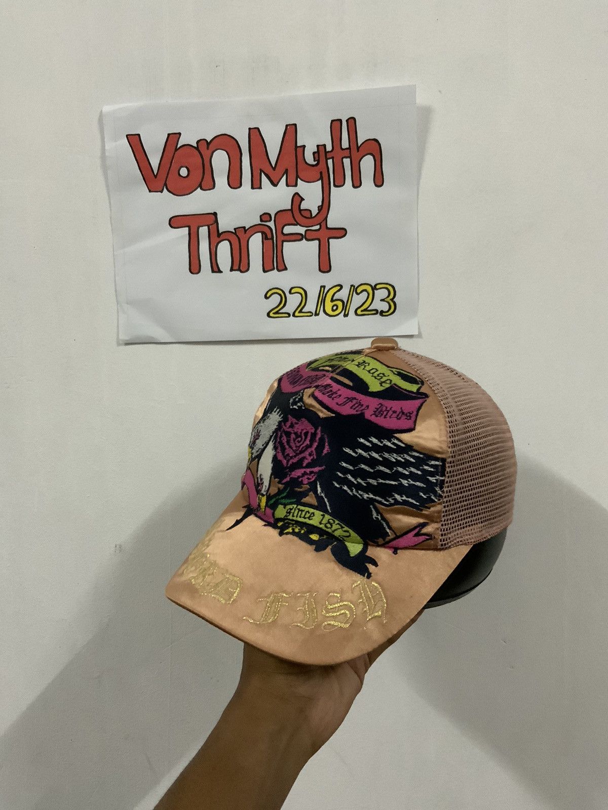 Avant Garde Sword Fish Eagle Logo Avant Garde Embroidert Art Trucker ...