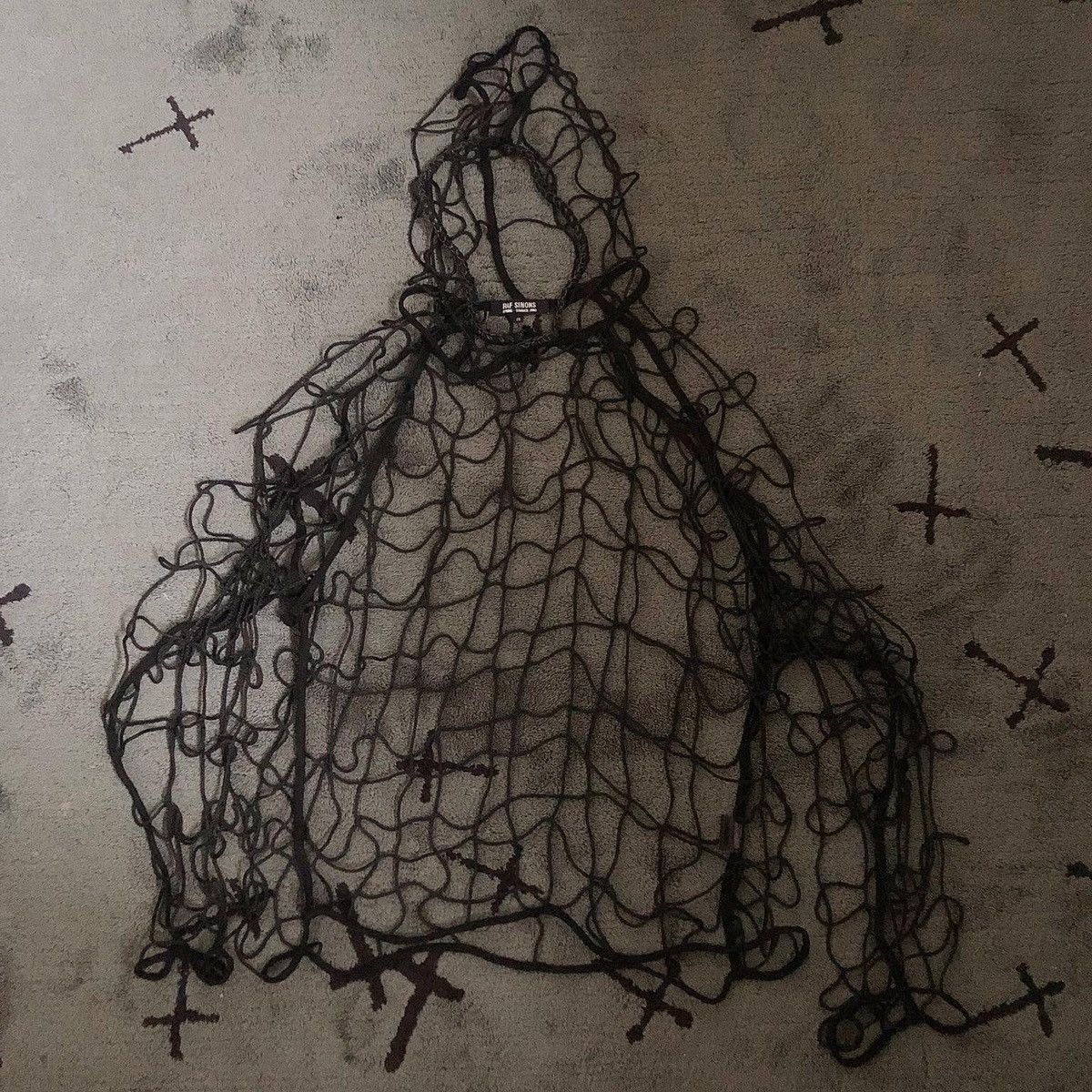 Raf Simons Raf Simons Spring 2003 Consumed Net Hoodie | Grailed