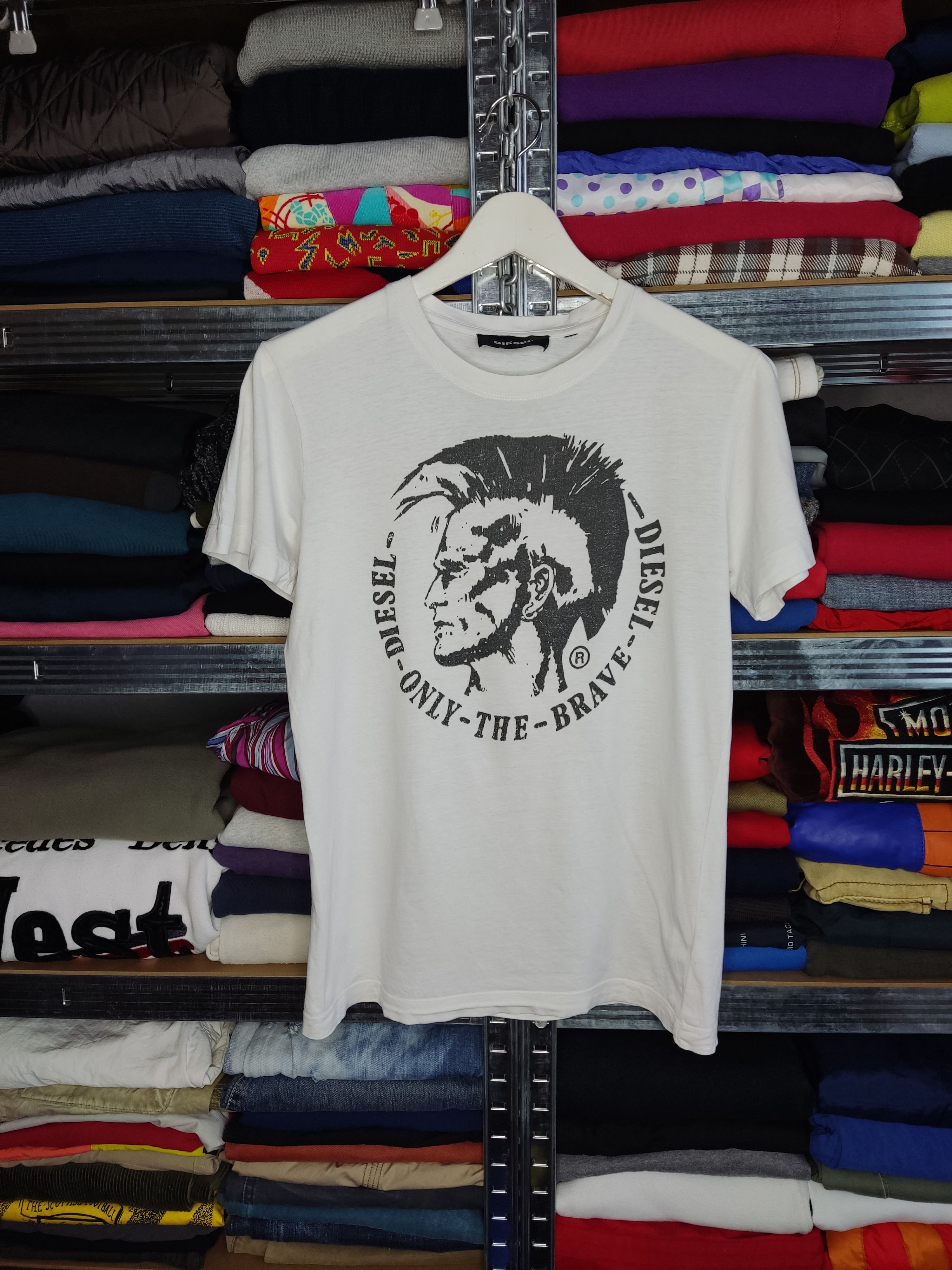 Diesel Diesel Big Logo Punk Mohawk T-Shirt | Grailed