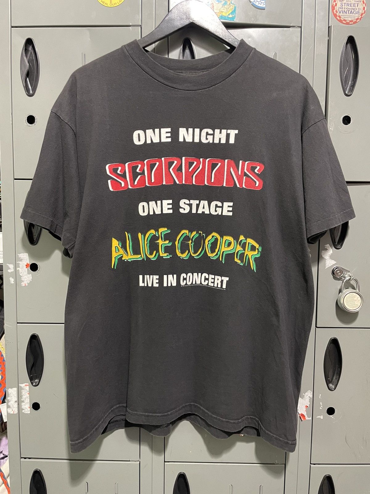 Vintage 1996 Alice Cooper Scorpions metal rock band tour Merch live ...