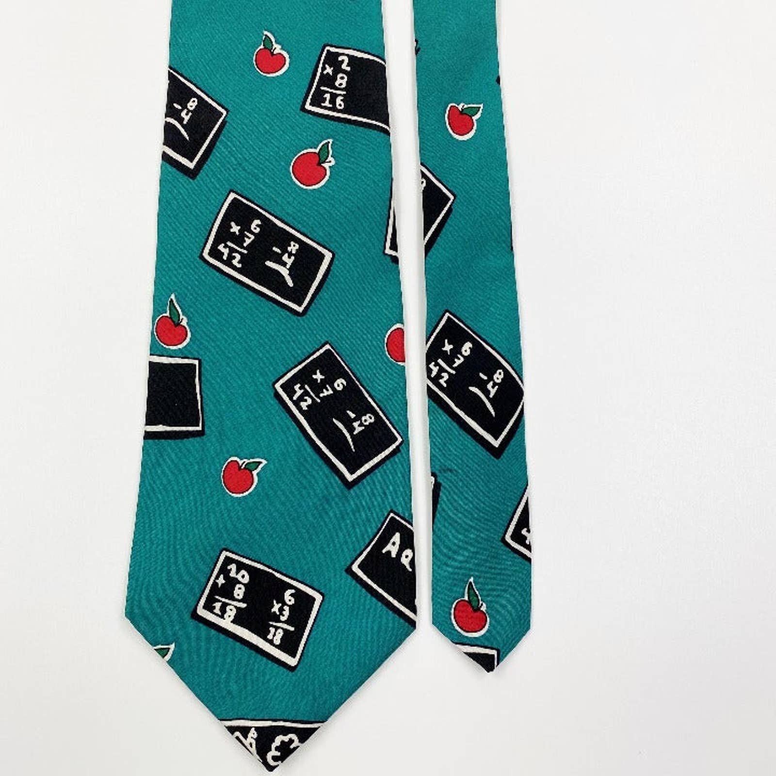 Other Save The Children Back To School Math Teacher Silk Neck Tie | Grailed