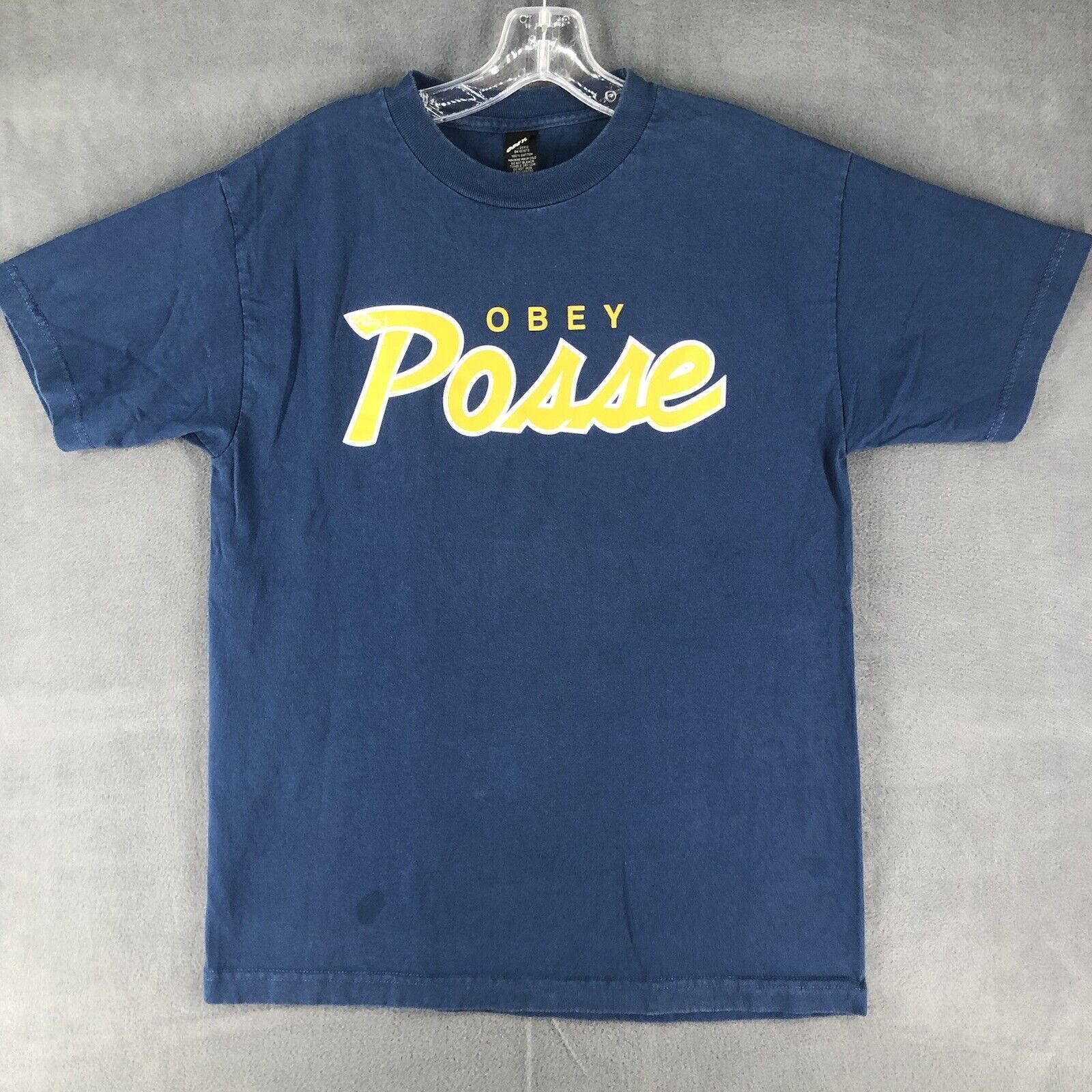 Obey Obey Propaganda Co. Shirt Adult Medium Blue Short Sleeve Obey ...