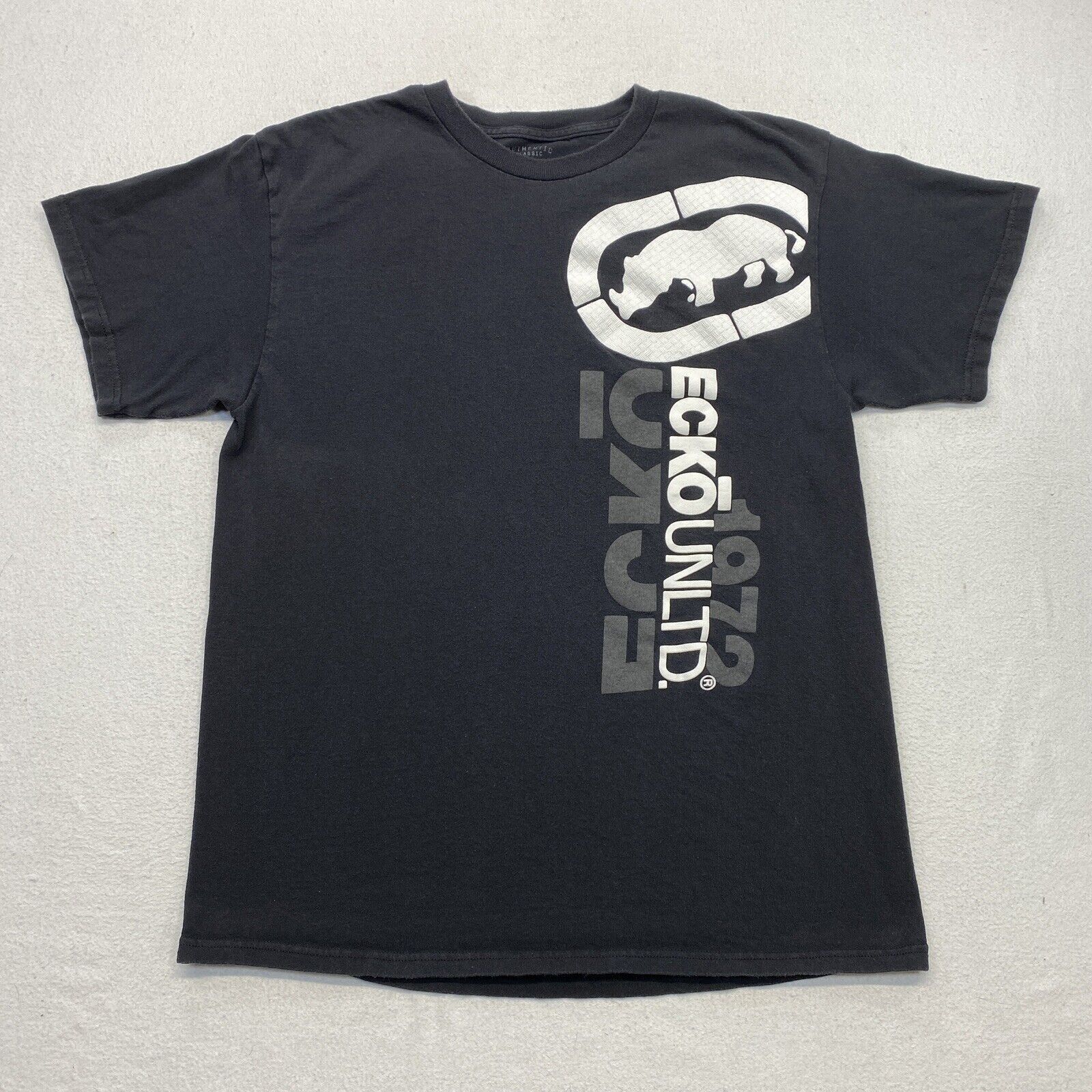 Ecko Unltd. Ecko T Shirt Mens Large Black White Short Sleeve Y2K Style ...