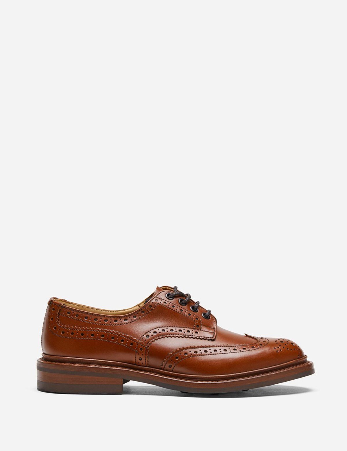 Trickers Trickers Bourton Brogue Shoe - Marron Antique Calf Leather ...