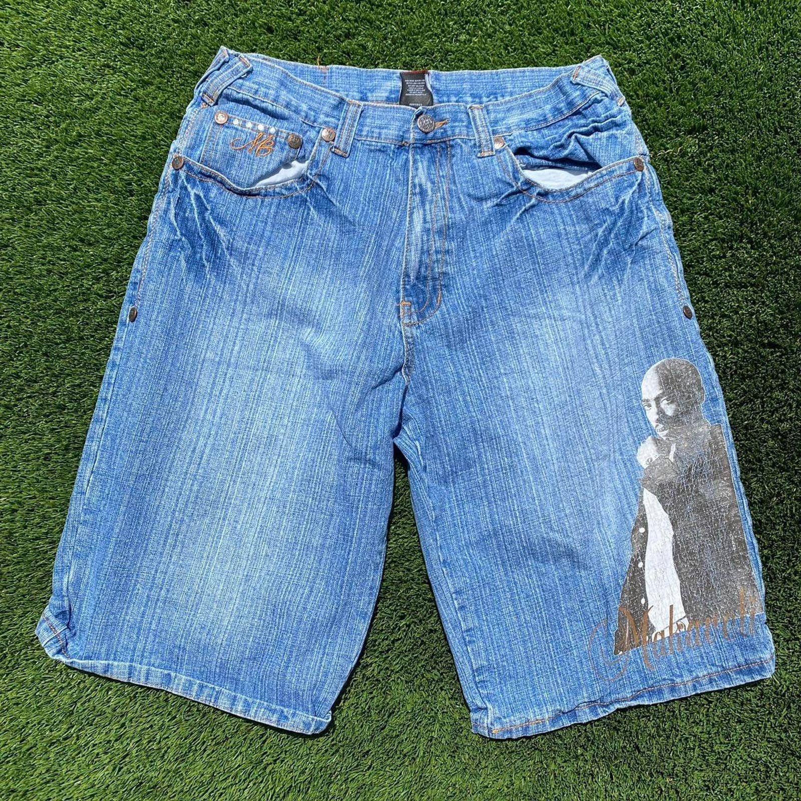 Vintage Y2k jnco style tupac jorts amazing piece | Grailed
