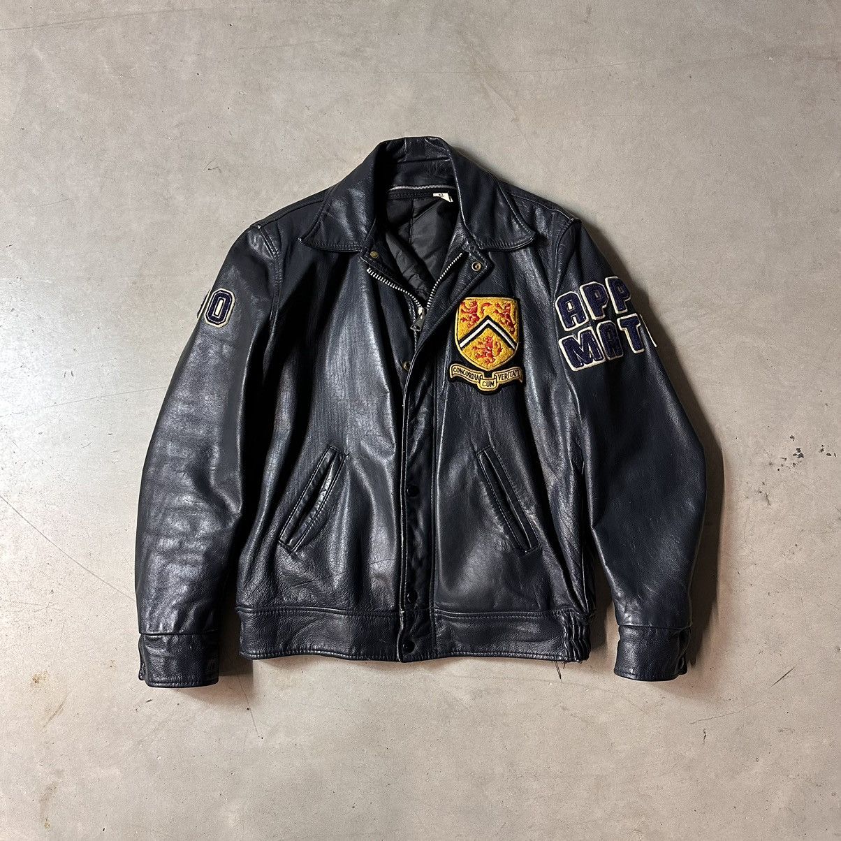 Streetwear × Vintage Vintage University of Waterloo leather jacket - L ...