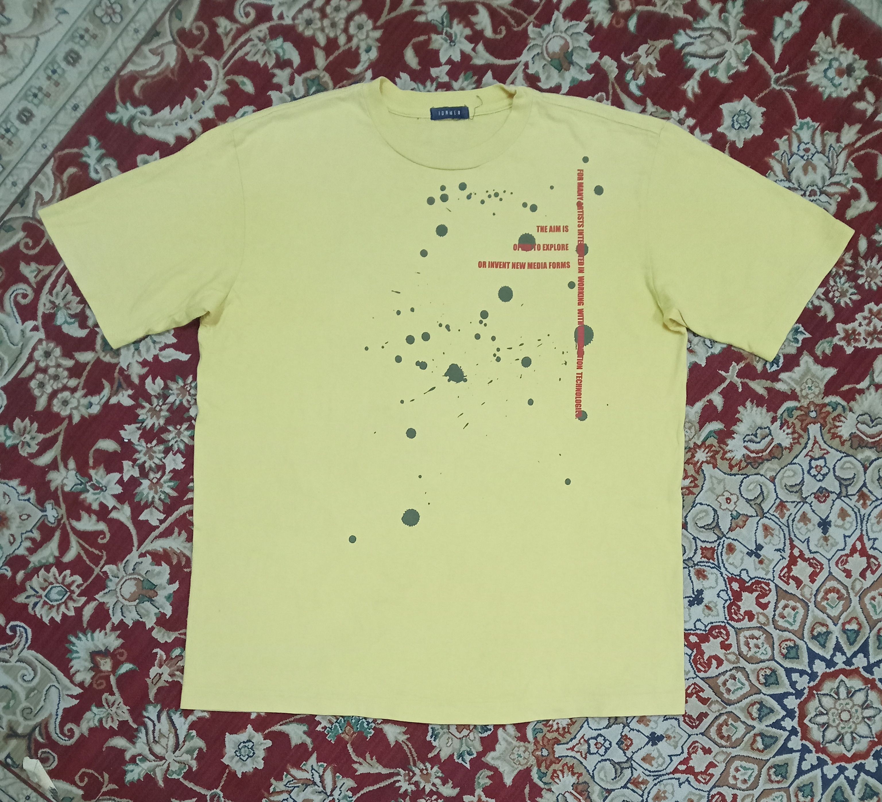 Designer × Japanese Brand × Jun Takahashi Junmen art Splatter Design T shirt | Grailed