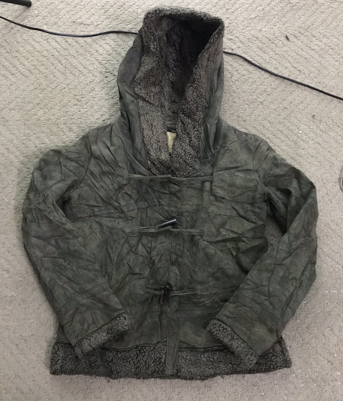 Japanese Brand Loaf Faux Leather Hoodie Jacket - gh0920 | Grailed