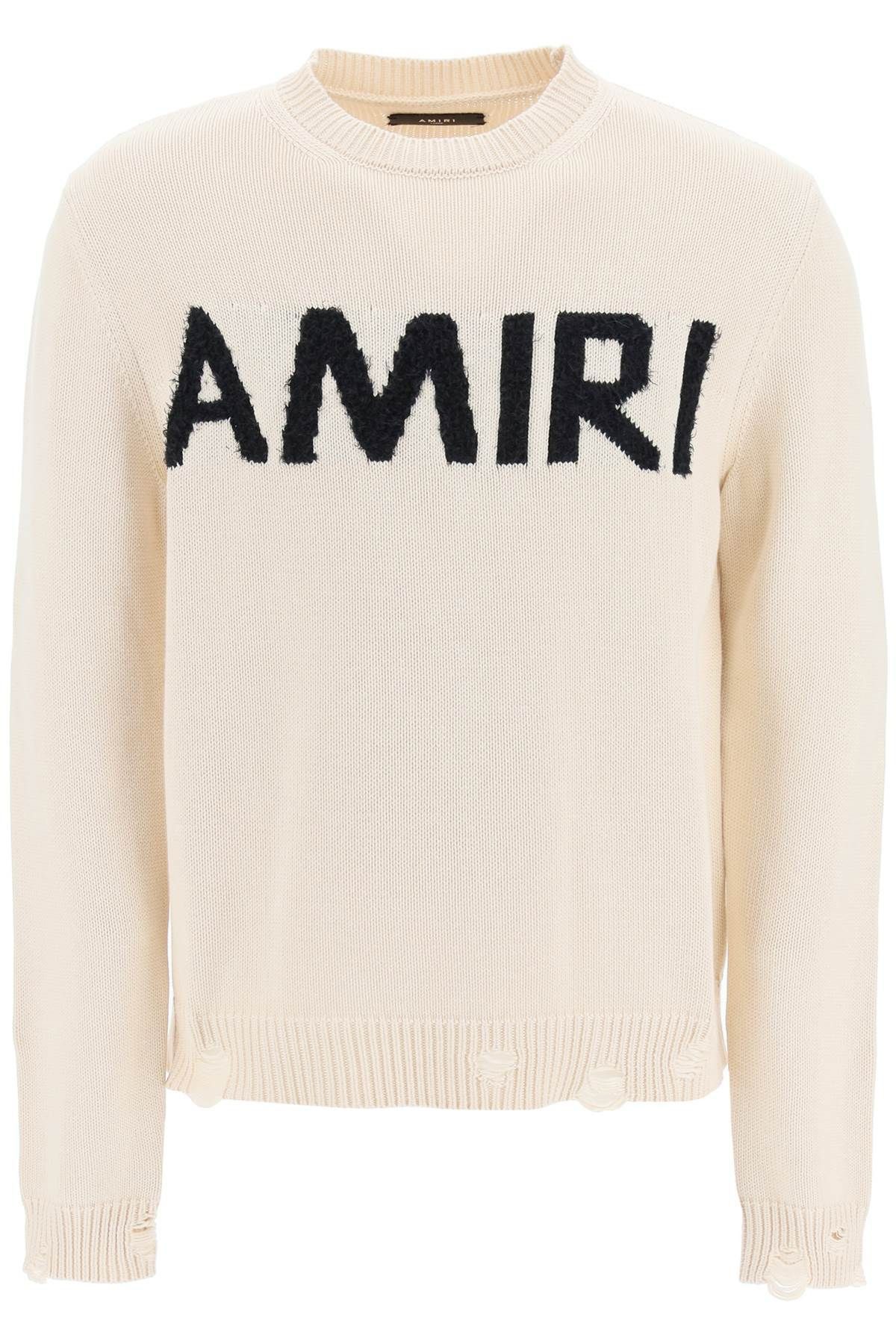 Amiri Amiri FW22 Eyelash Logo Crew-Neck Sweater | Grailed