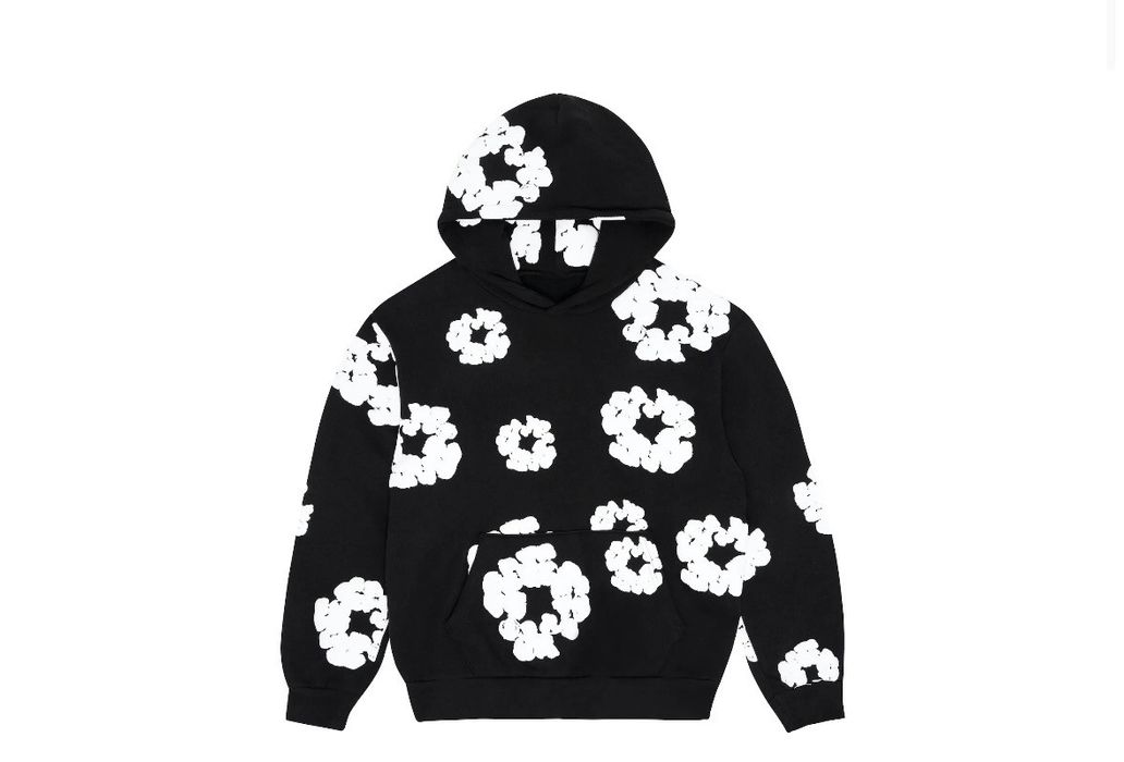 DENIM TEARS Denim tear Black Cotton hoodie | Grailed