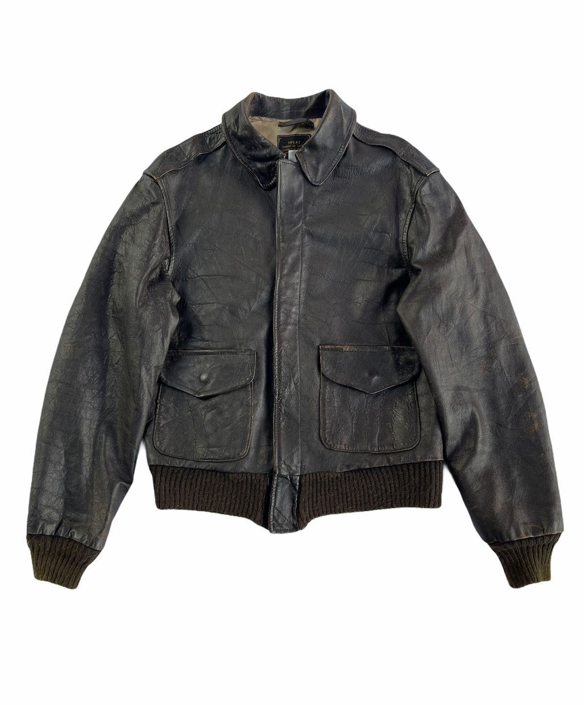 A2 Flyers Leather × Avirex × Vintage VINTAGE WWII AVIREX TYPE A-2 USAF LEATHER JACKET | Grailed