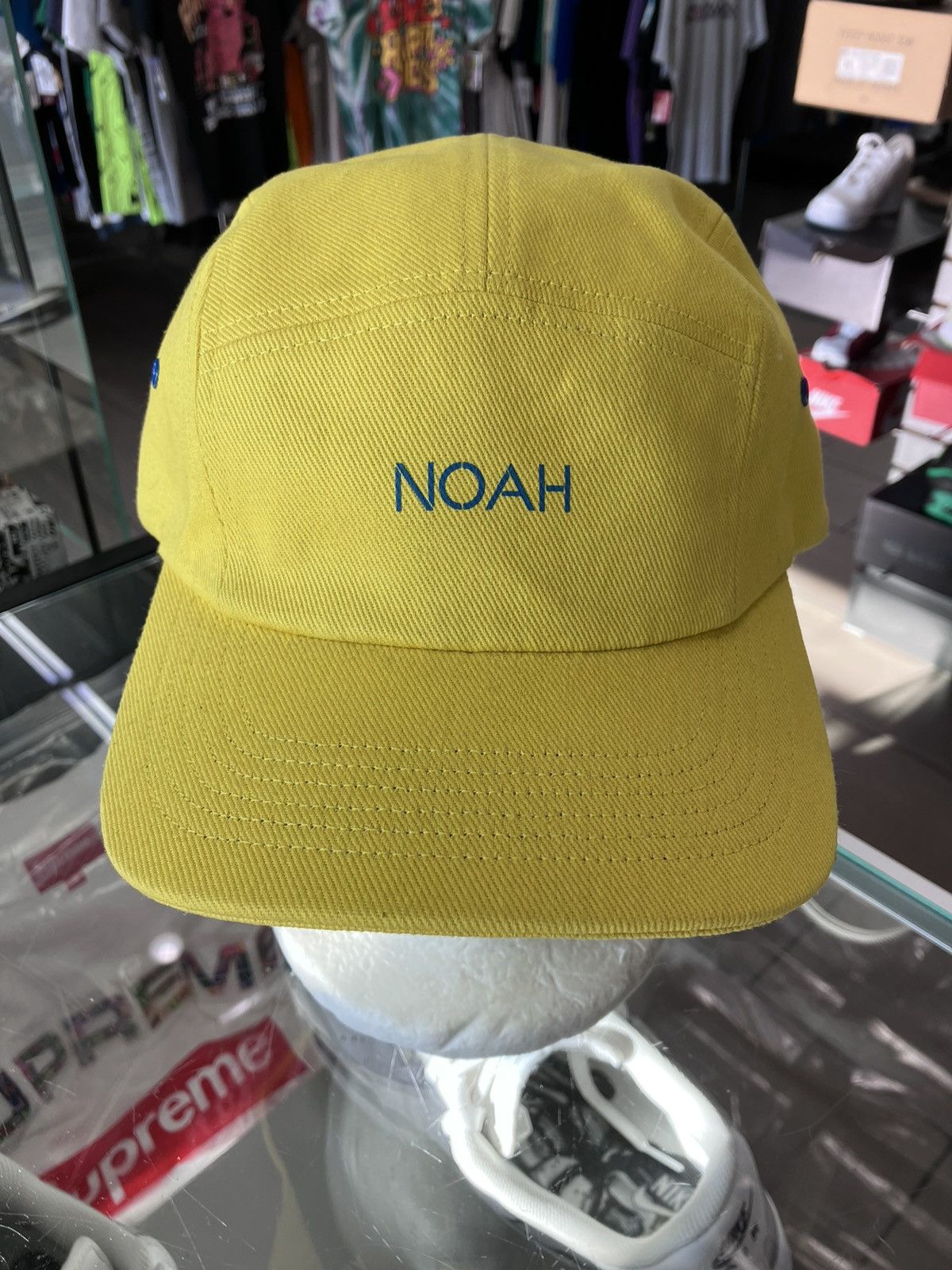 Noah Noah Yellow 6 Panel Adjusted Leather Strap Hat Cap | Grailed