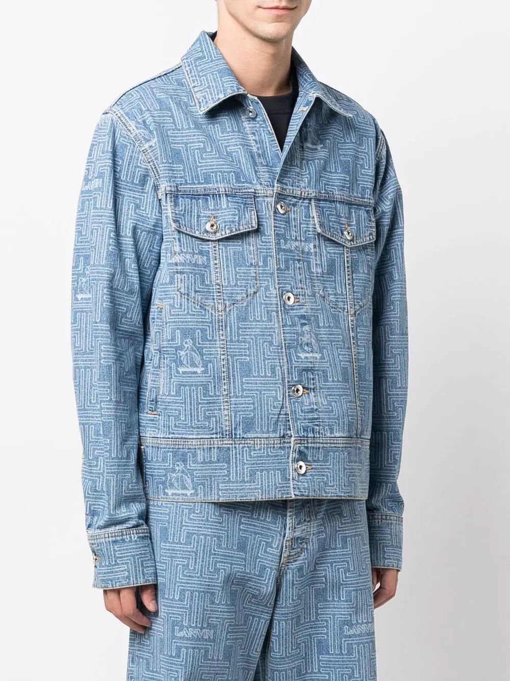Lanvin JL Maze Denim Jacket | Grailed