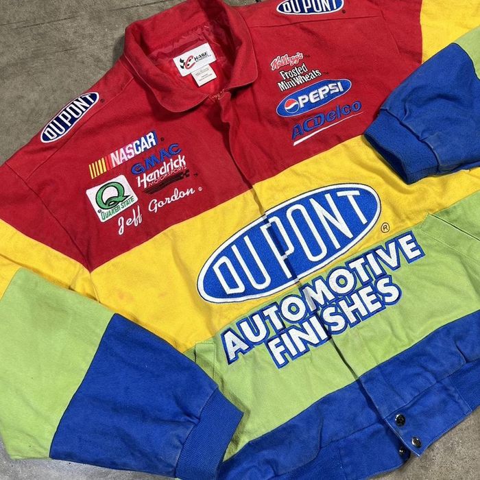Vintage Vintage Jeff Gordon NASCAR Jacket Rainbow DuPont Racing | Grailed