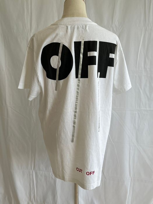 Off-White OFF WHITE Virgil Abloh 2016AW Cut Off Silver Off Tee | Grailed