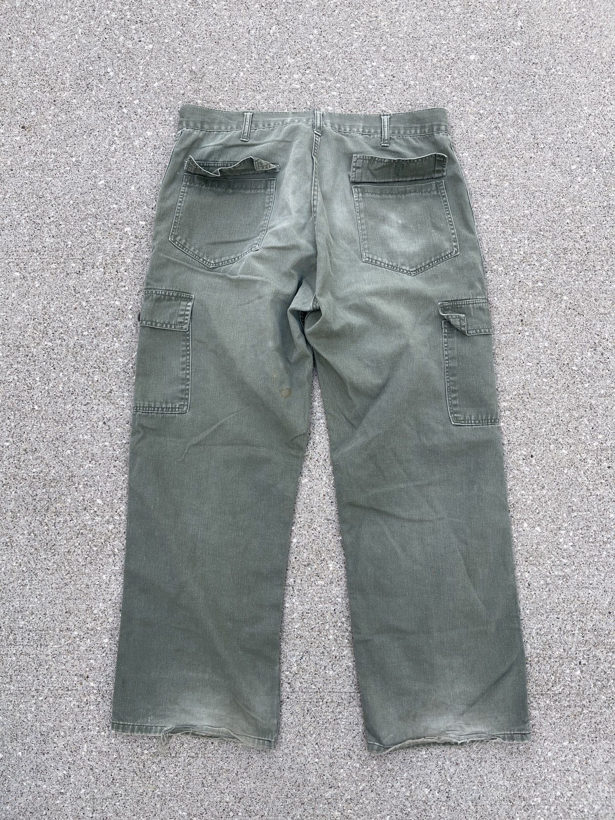 Vintage VINTAGE 60s 70s VIETNAM ERA OG 107 TALON CARGO PANTS 38x30 ...