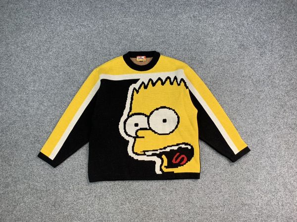 The Simpsons The Simpsons knit sweater Bart big logo | Grailed