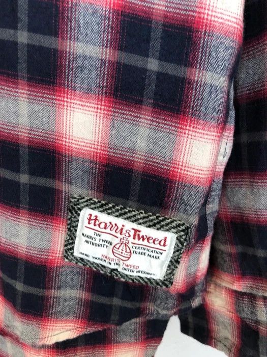Harris Tweed Harris Tweed X Closshi Plaid Tartan Flannel Shirt 👕 | Grailed