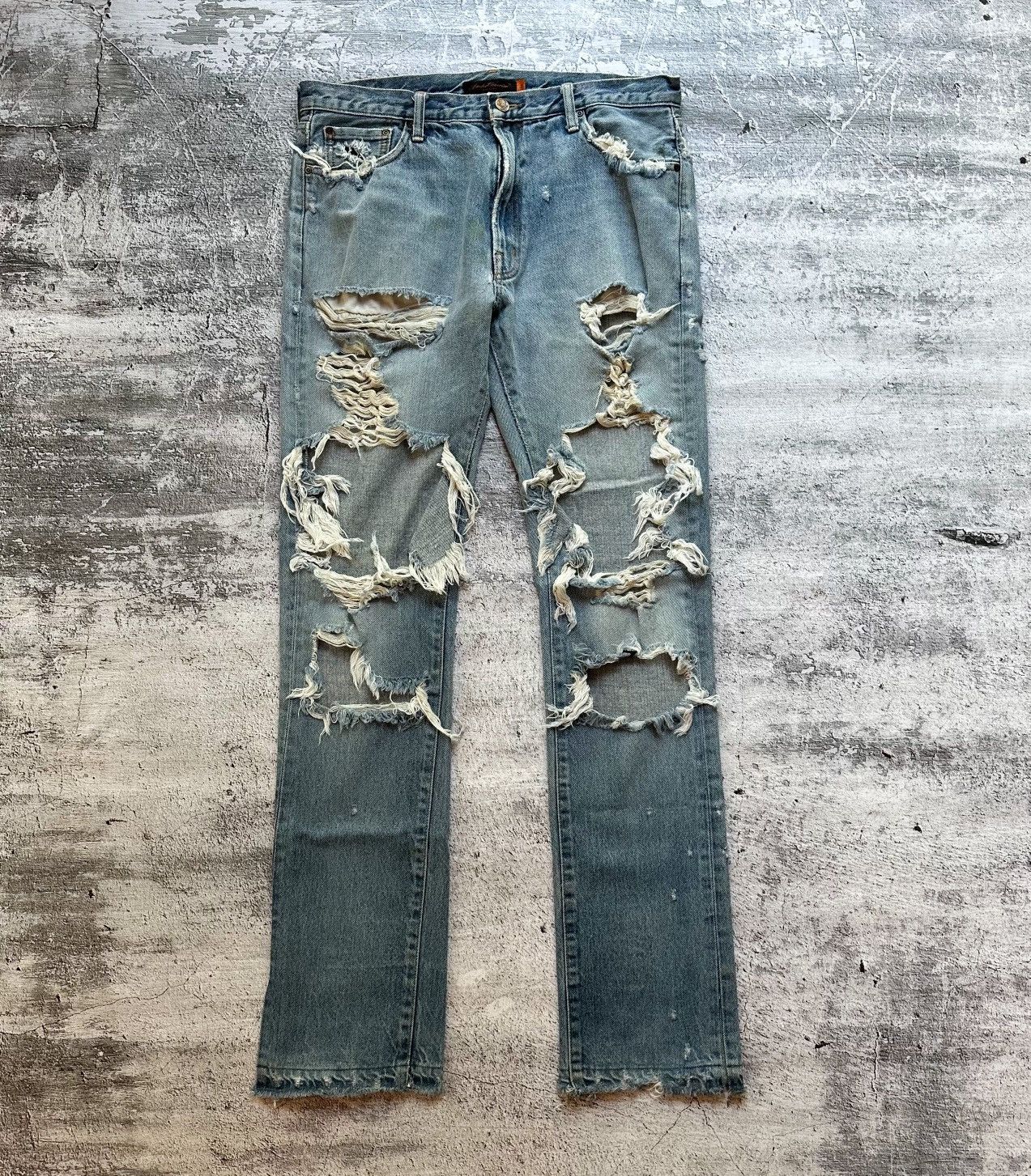 Undercover Undercover SS05 “But Beautiful II” Distressed Denim | Grailed