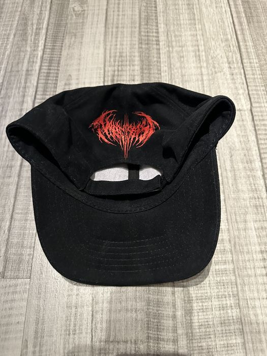 Playboi Carti Narcissist Hat Black Red | Grailed