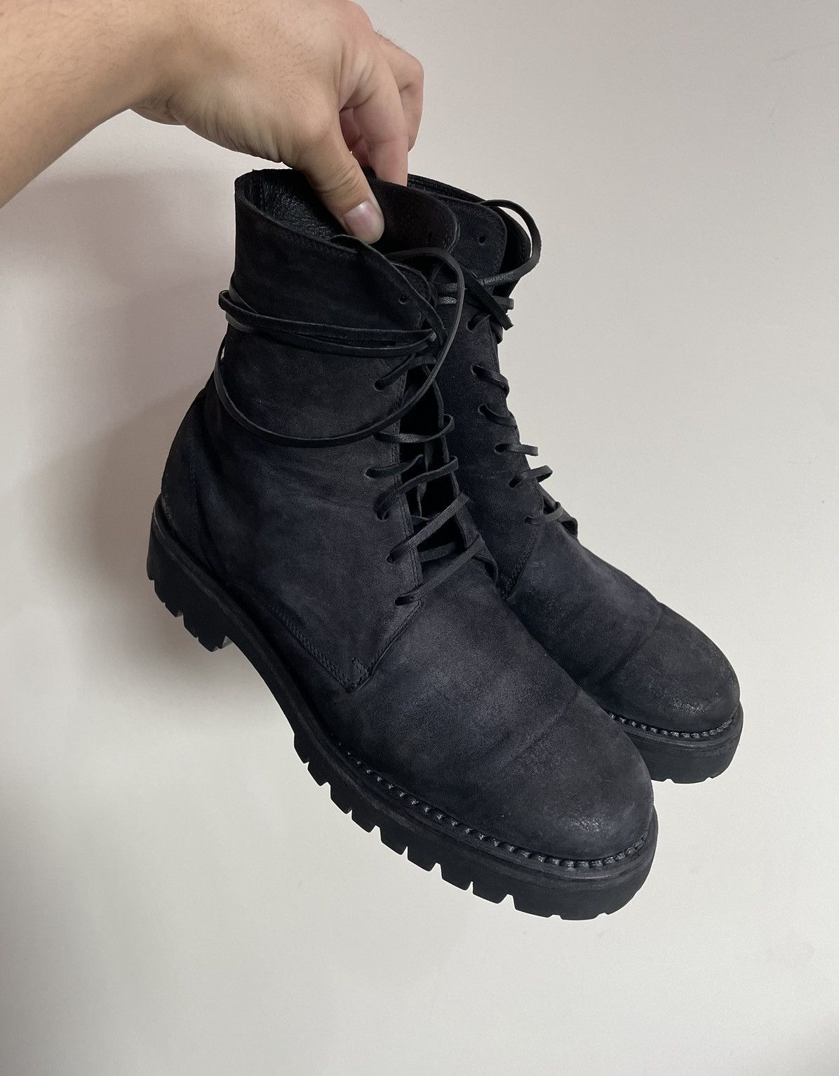 Guidi Guidi 795V Reverse Black Combat Boot Lug Sole Vibram | Grailed