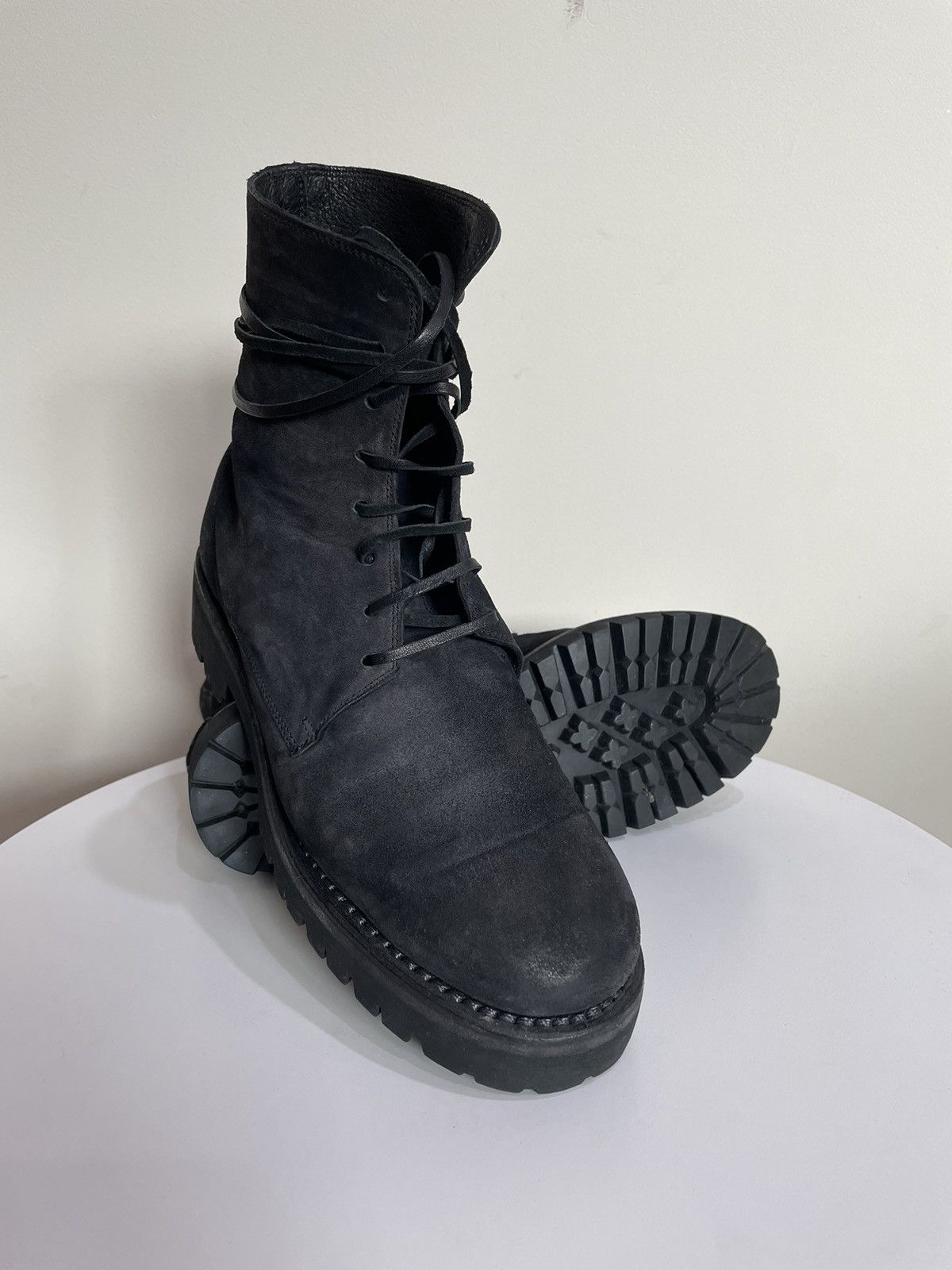 Guidi Guidi 795V Reverse Black Combat Boot Lug Sole Vibram | Grailed