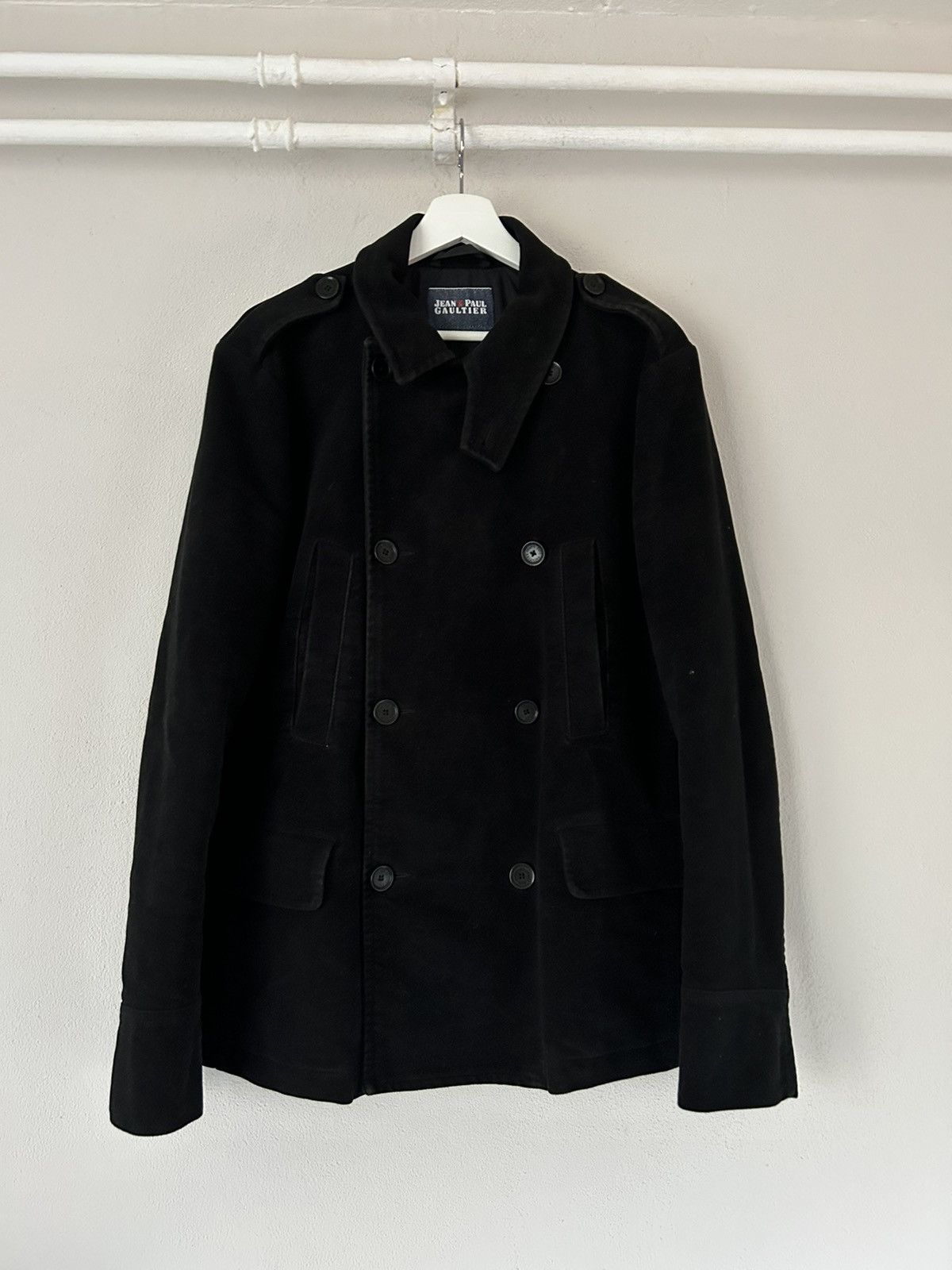 Jean Paul Gaultier Velvet Peacoat | Grailed
