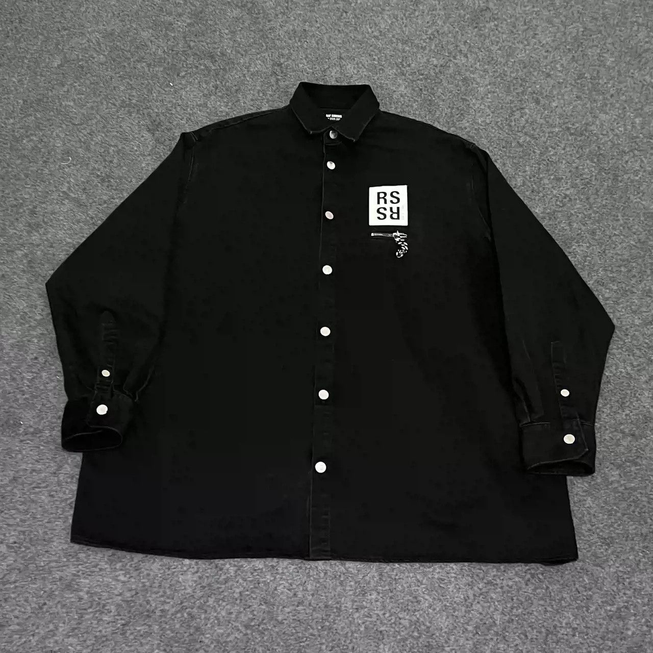 Raf Simons Raf simons zippered silhouette jacket | Grailed