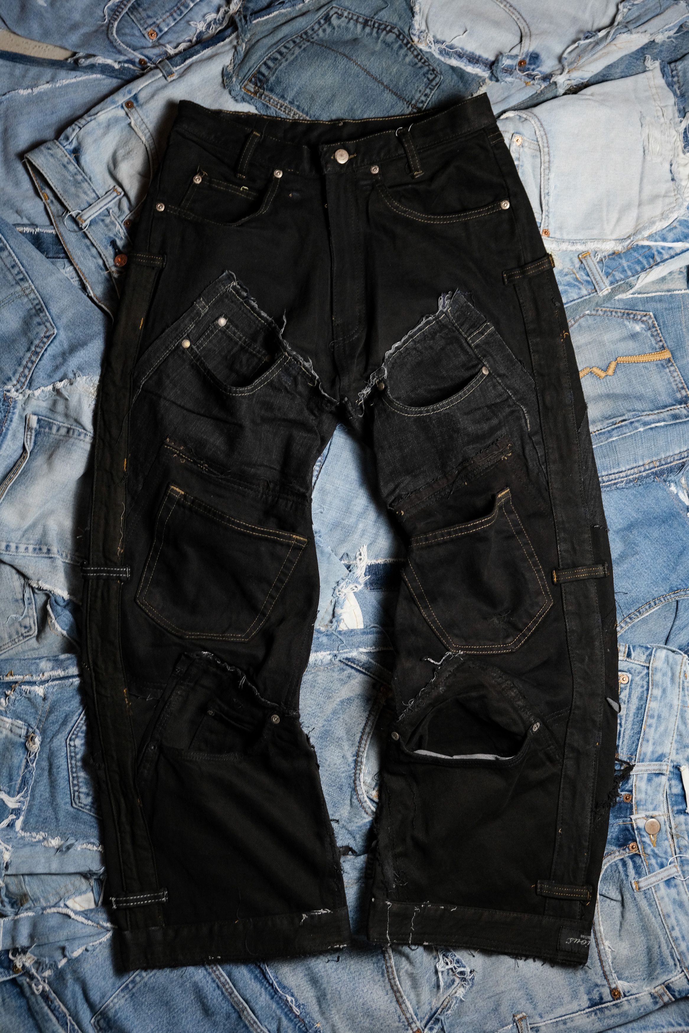 Vintage Remake Vintage Patchwork Denim Jeans | Grailed
