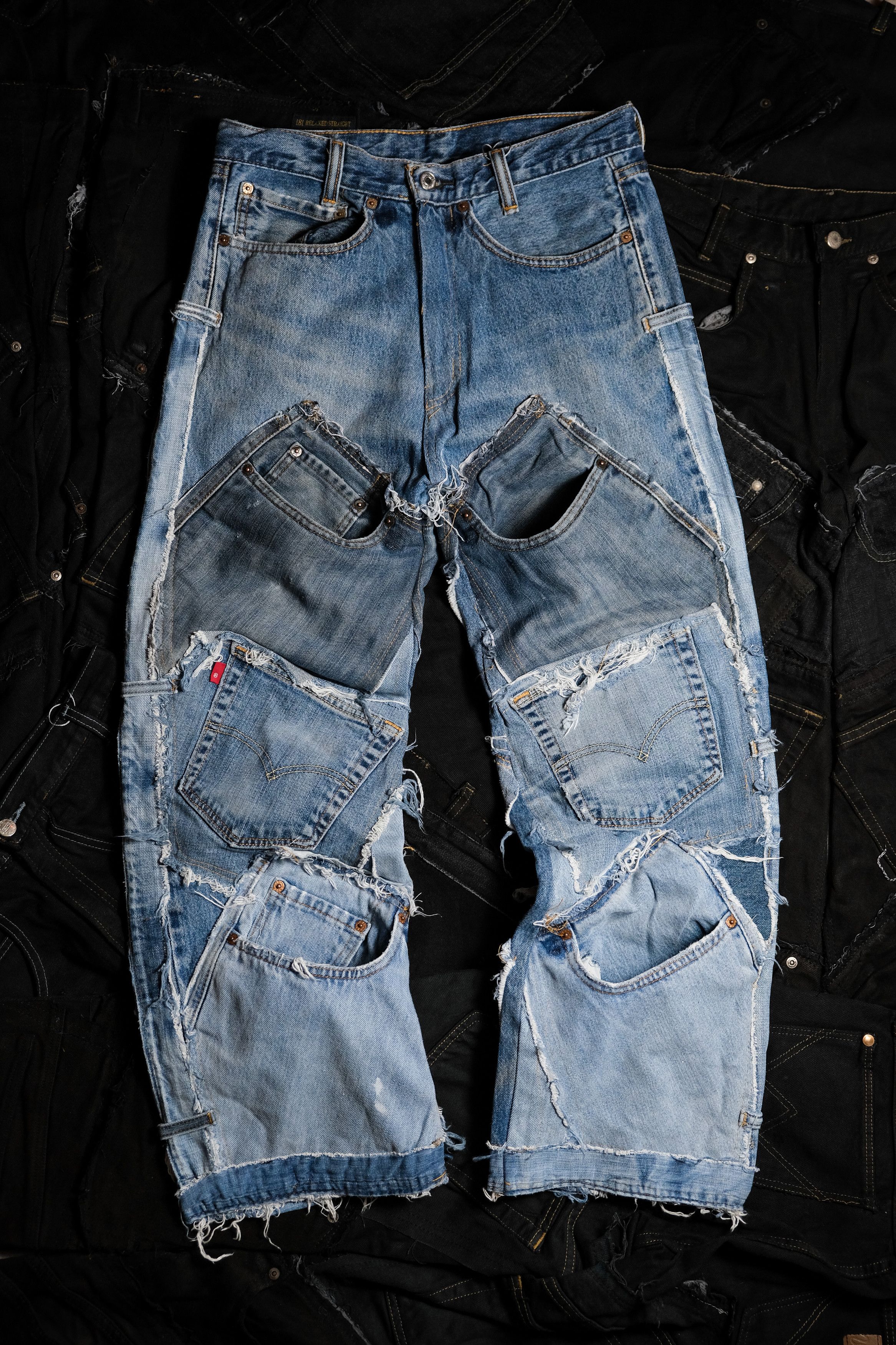Vintage Remake Vintage Patchwork Denim Jeans | Grailed