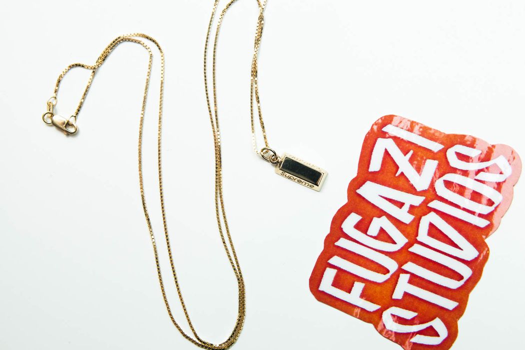 Supreme Gold Bar Pendant Chain | Grailed