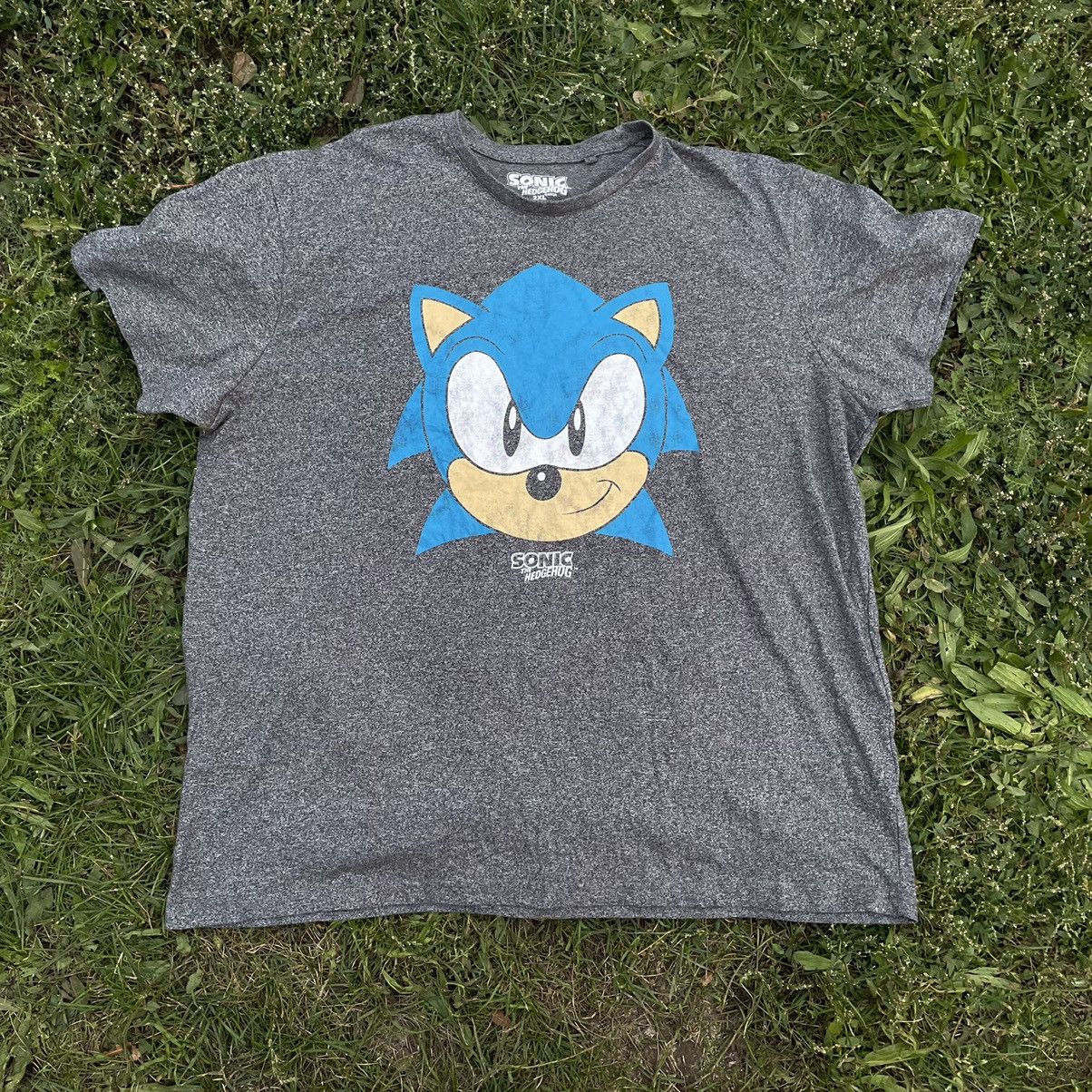 Cartoon Network × Vintage Vintage Y2K Sonic Hedgehog Tee Face Humor ...