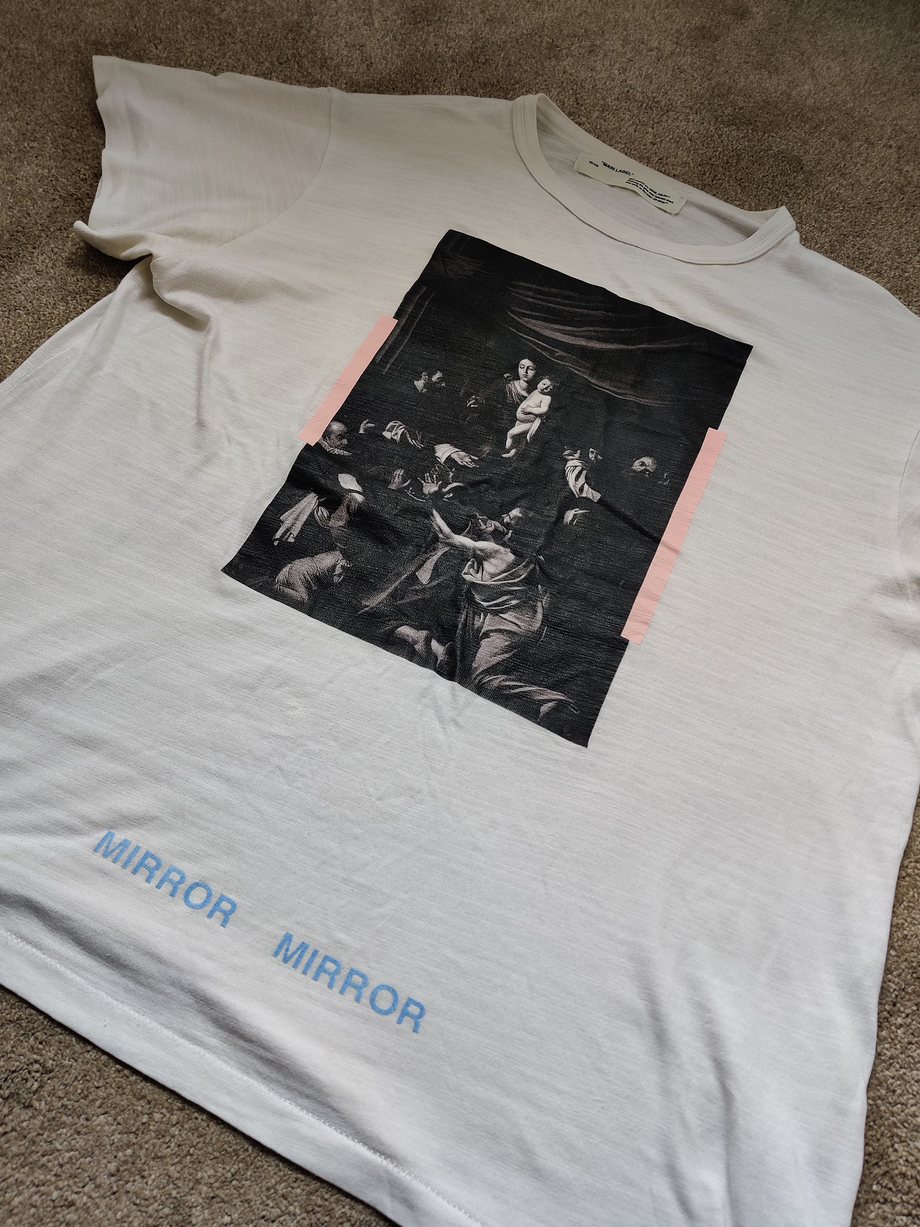 Off-White Off-White Caravaggio Mirror Mirror Tee | Grailed