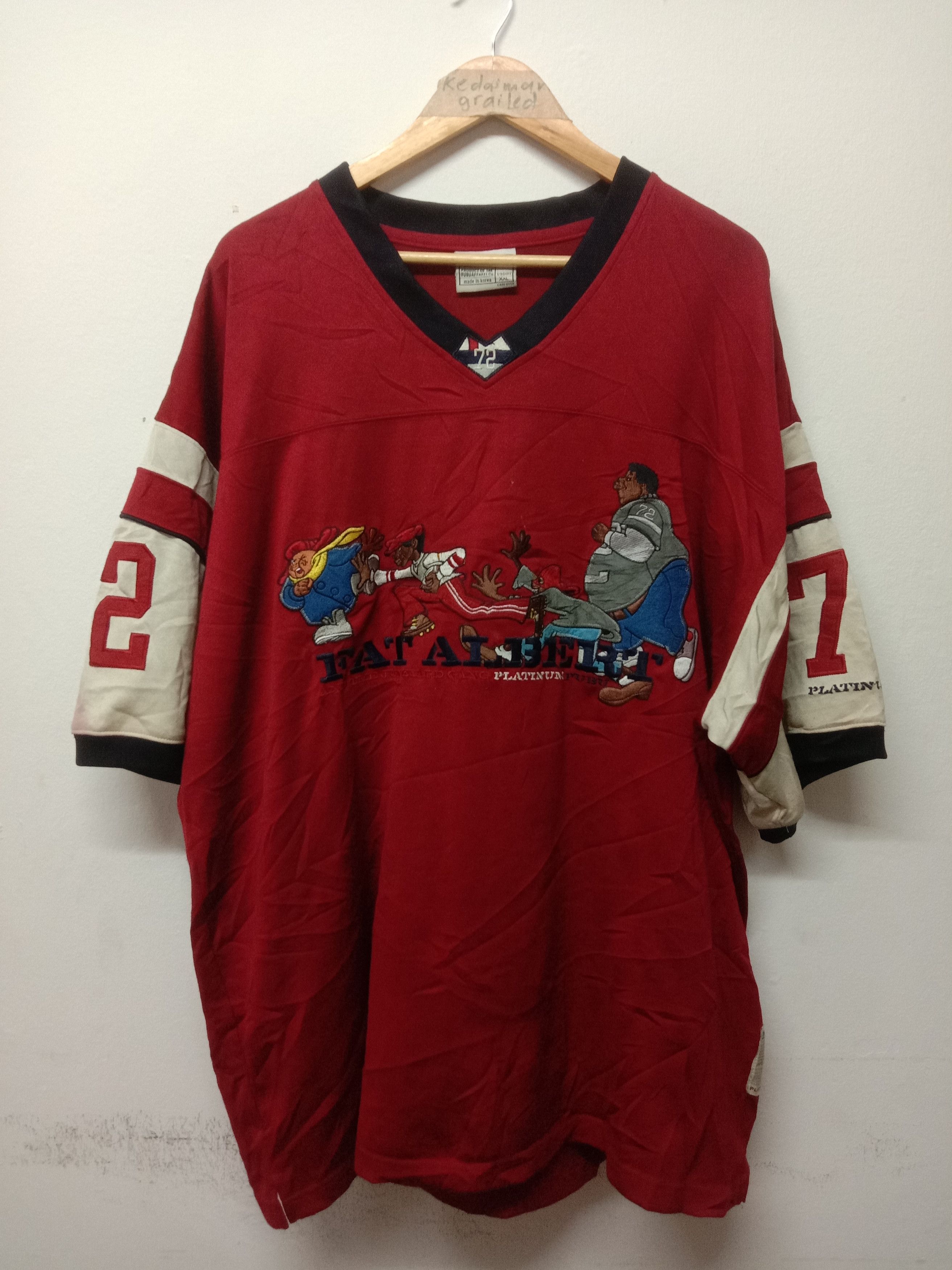 Fubu × Vintage Vintage Platinum Fubu Fat Albert Jersey Shirt | Grailed