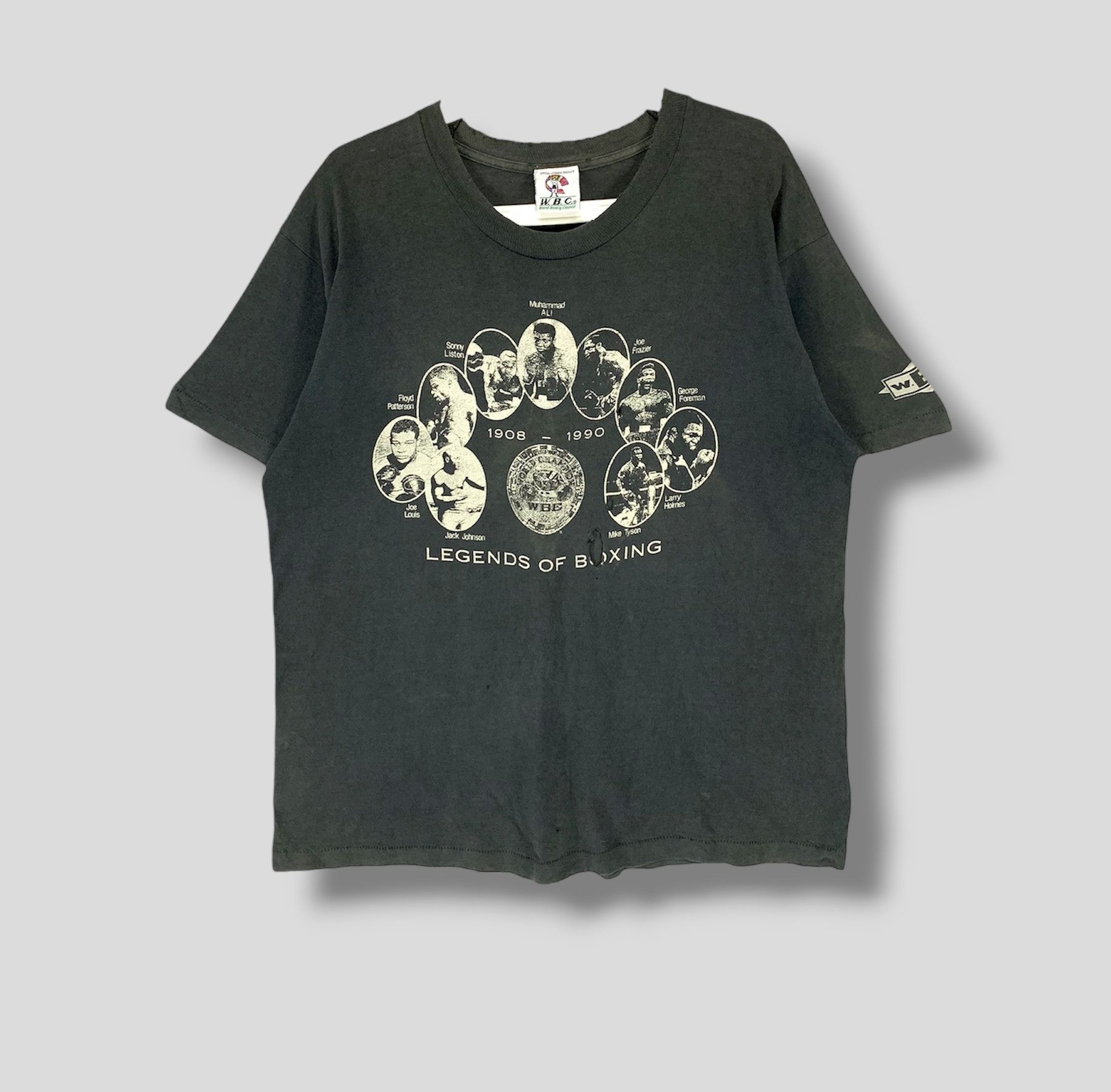 Vintage Rare Vintage legends of boxing WBC distressed tshirt | Grailed