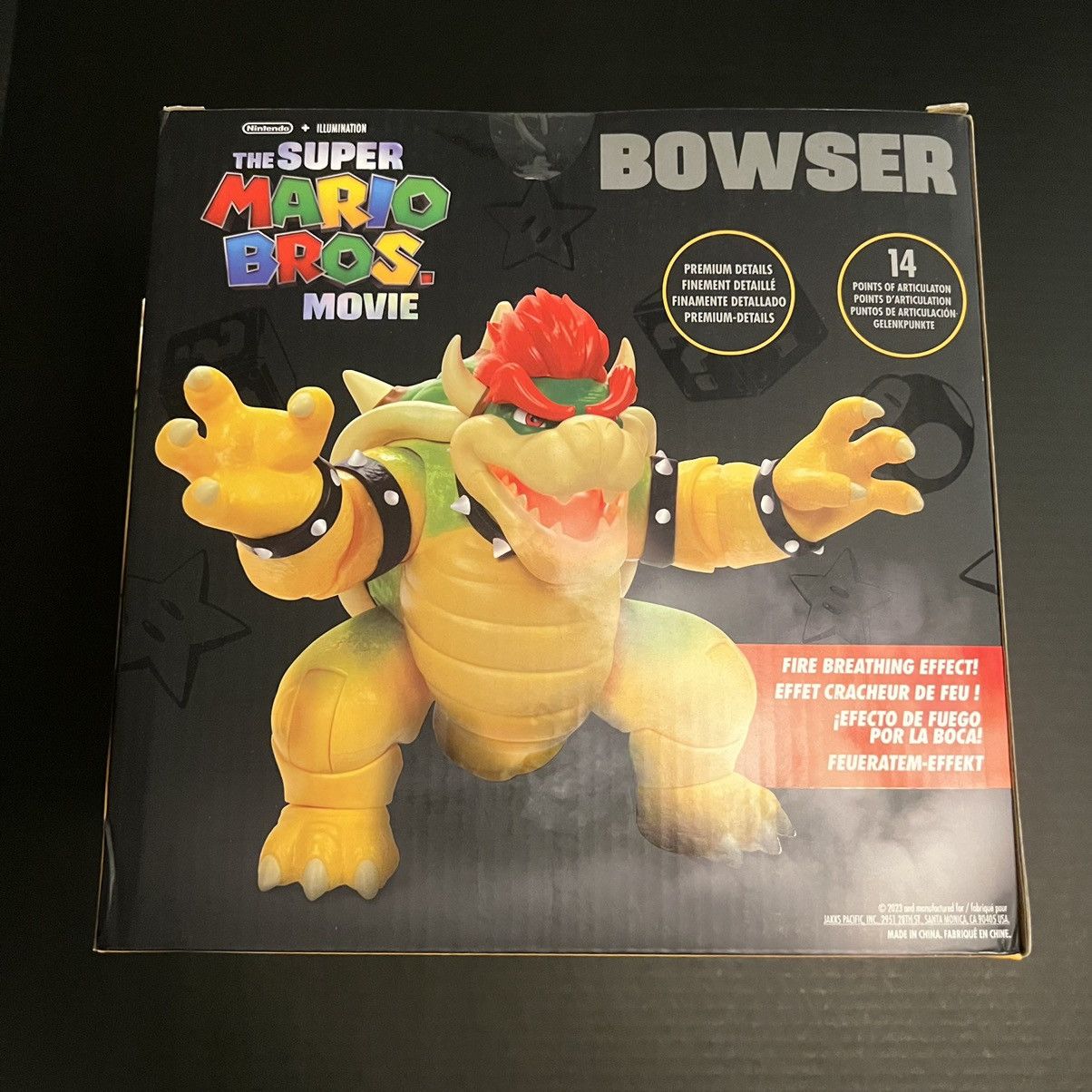 Marios × Nintendo Super Mario Bros Bowser Fire Breathing Action Figure ...