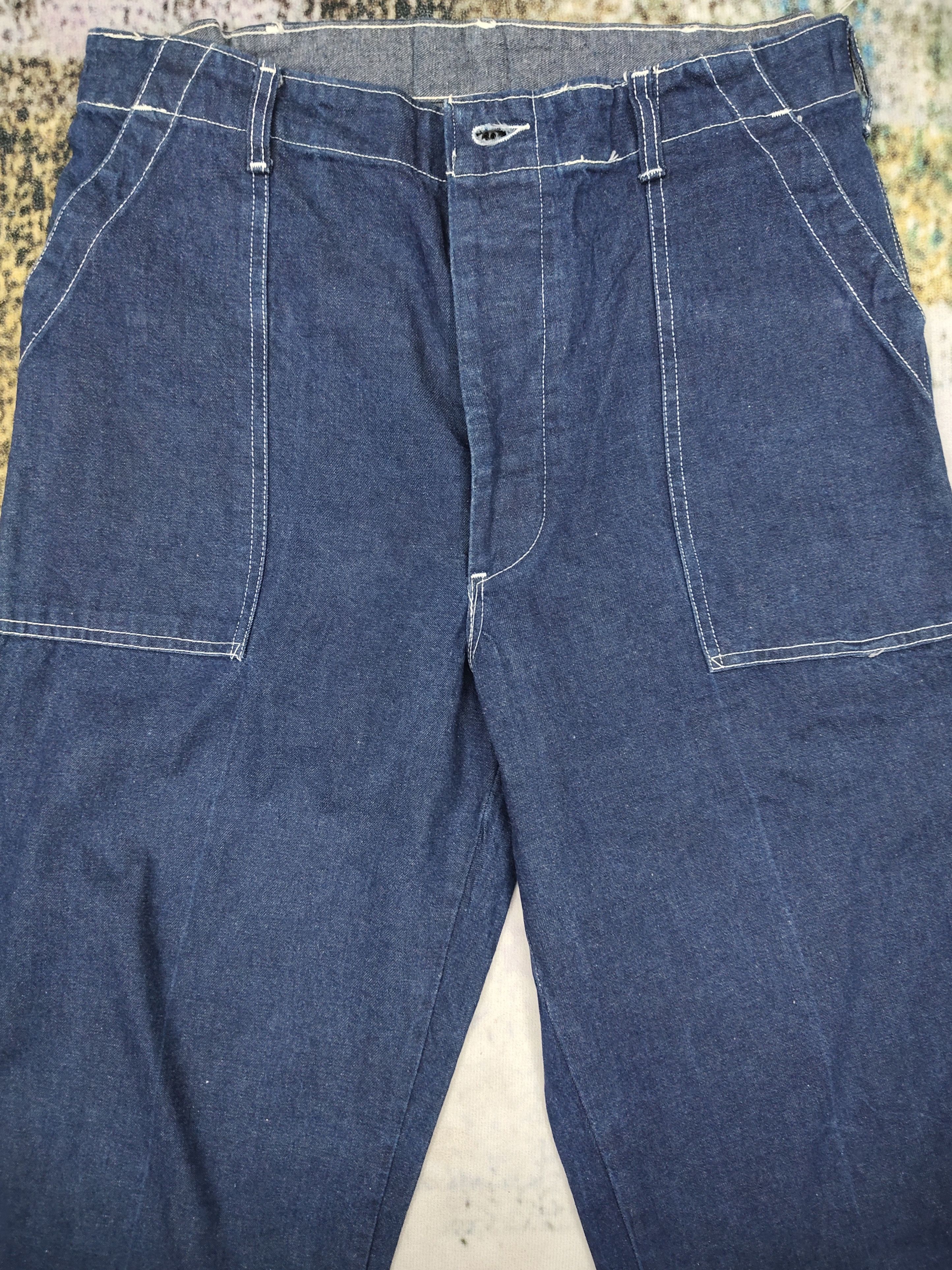 Vintage Rare!! Vintage U.S Military Inspired Denim Uniform Trousers ...