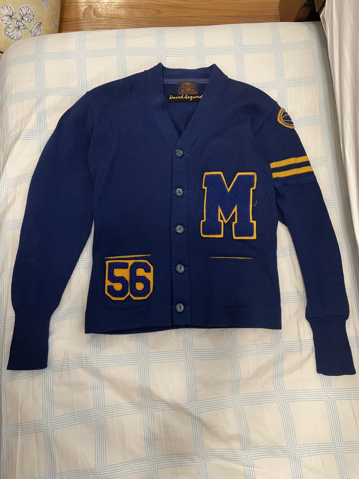 Cardigan × Japanese Brand × Vintage Vintage 1956 Michigan state ...