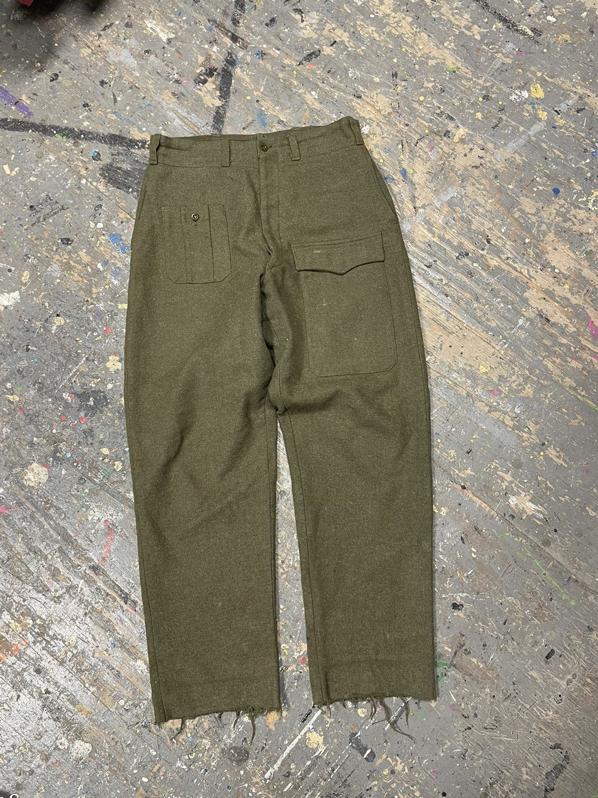 Military × Streetwear × Vintage Vintage green wool military pants | Grailed