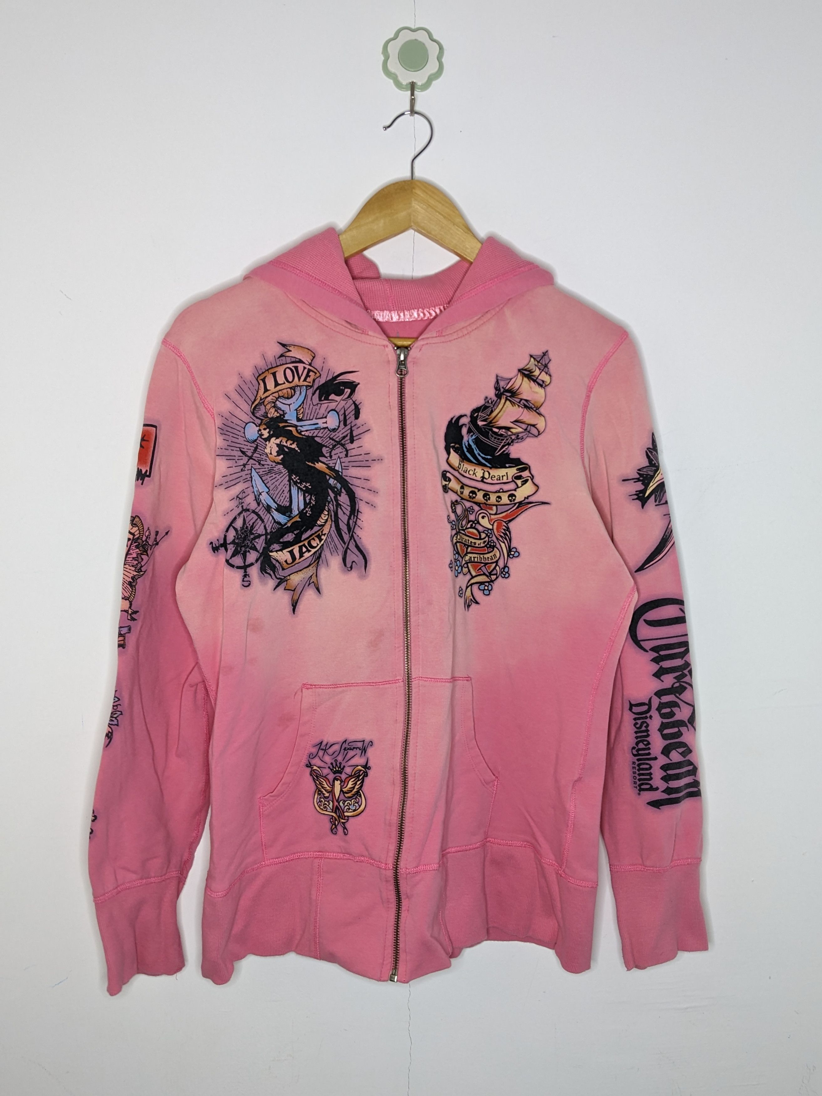 Disney × Movie Disney Pirates of the Caribbean Womens Large Pink Jackrt ...