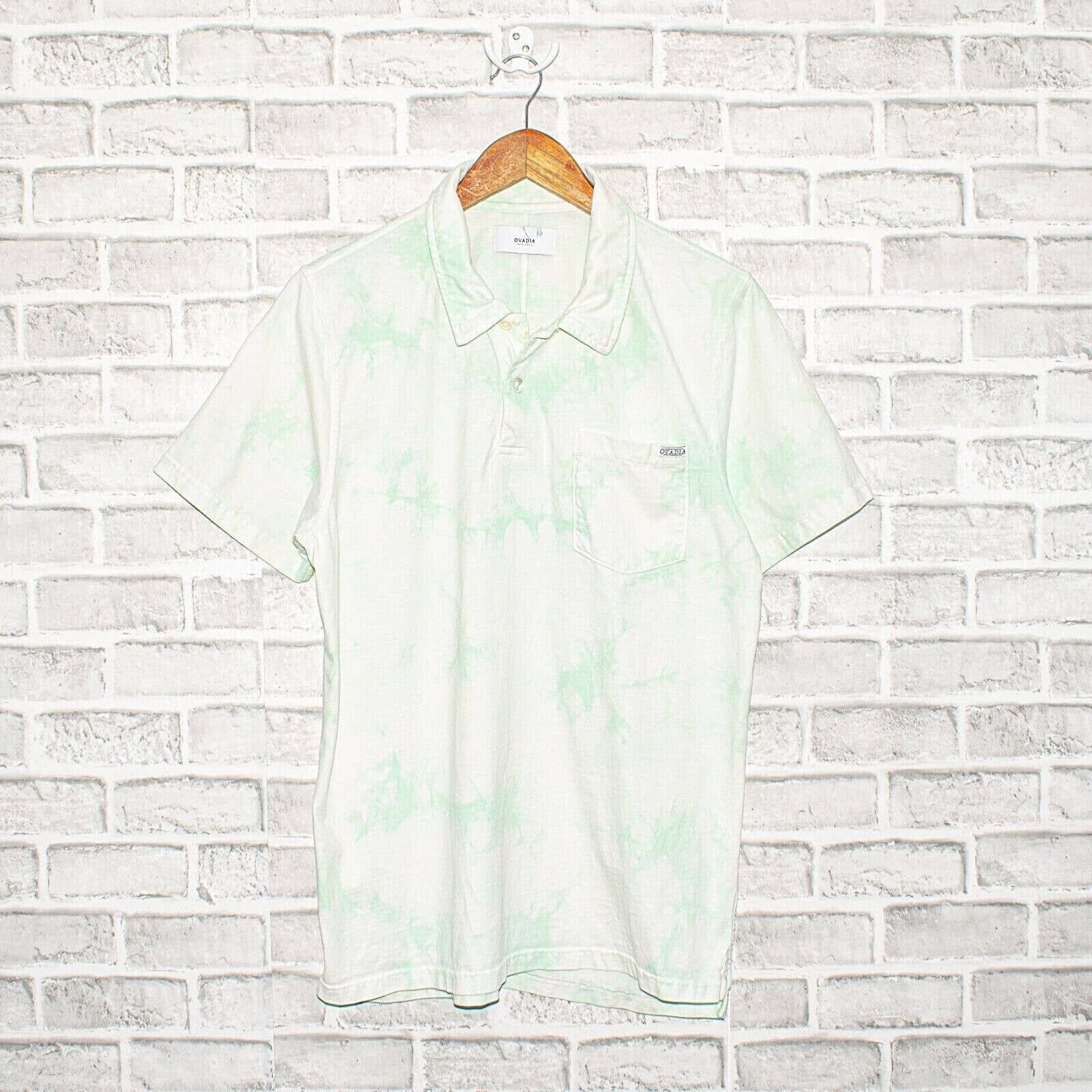 Ovadia & Sons OVADIA New York Season S20 Tie dye Polo Shirt Green white ...