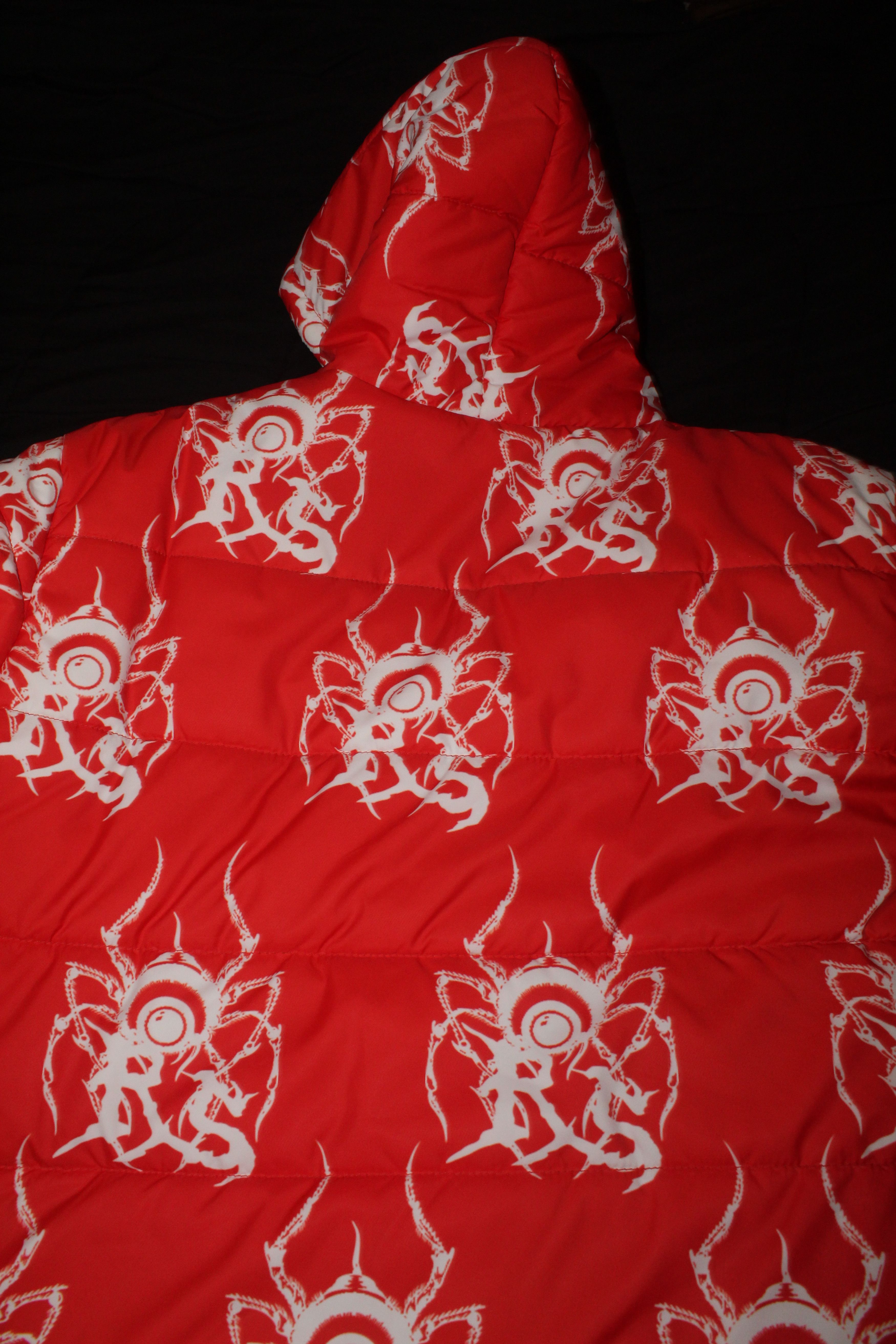 Custom Royal Surge Red Puffer Coat | Grailed