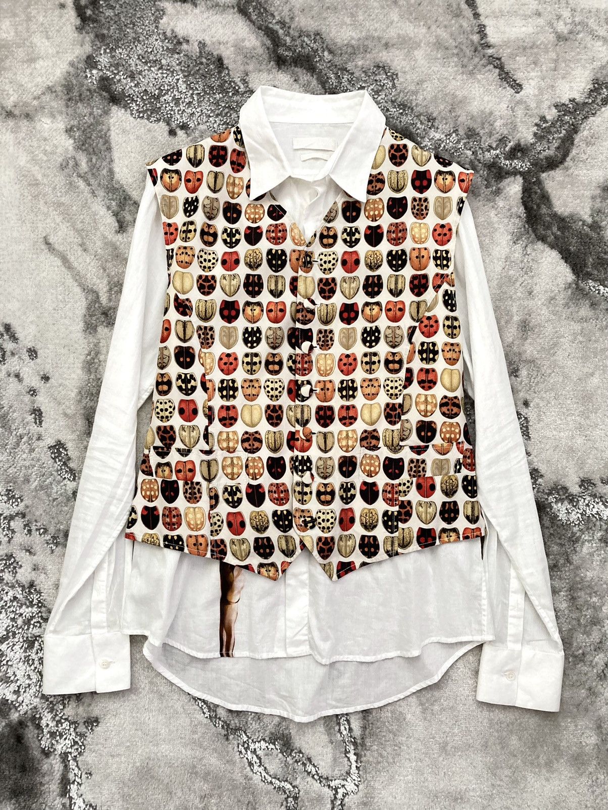 Hedi Slimane × Ysl Rive Gauche By Hedi Slimane 1997-98 Ladybug Vest ...