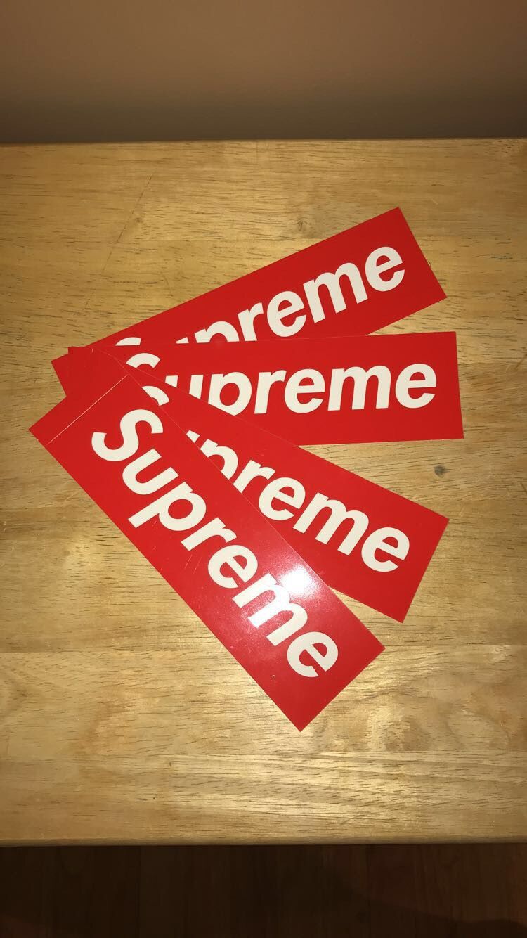 Supreme Red Box Logo Sticker | Grailed