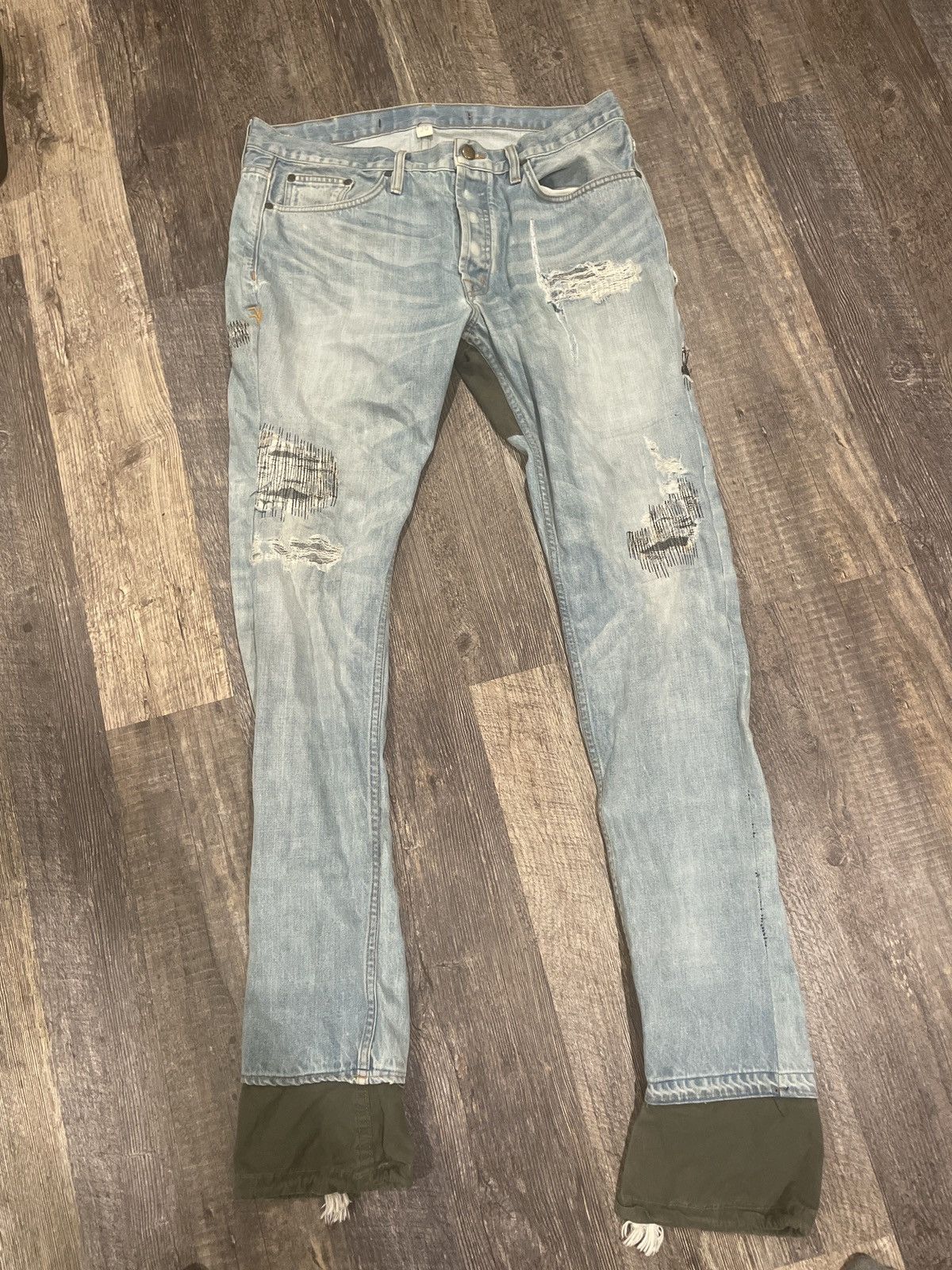Vlone Vlone art basel 2016 denim jeans | Grailed