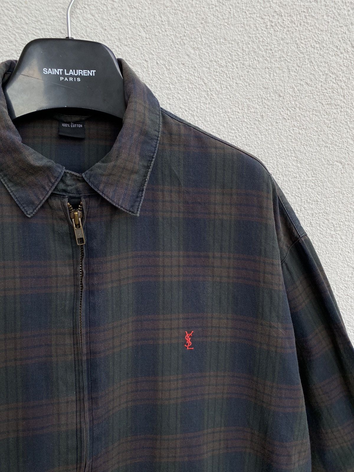 Vintage × Yves Saint Laurent 90s YSL Jacket Cotton YSL Bomber Spring ...