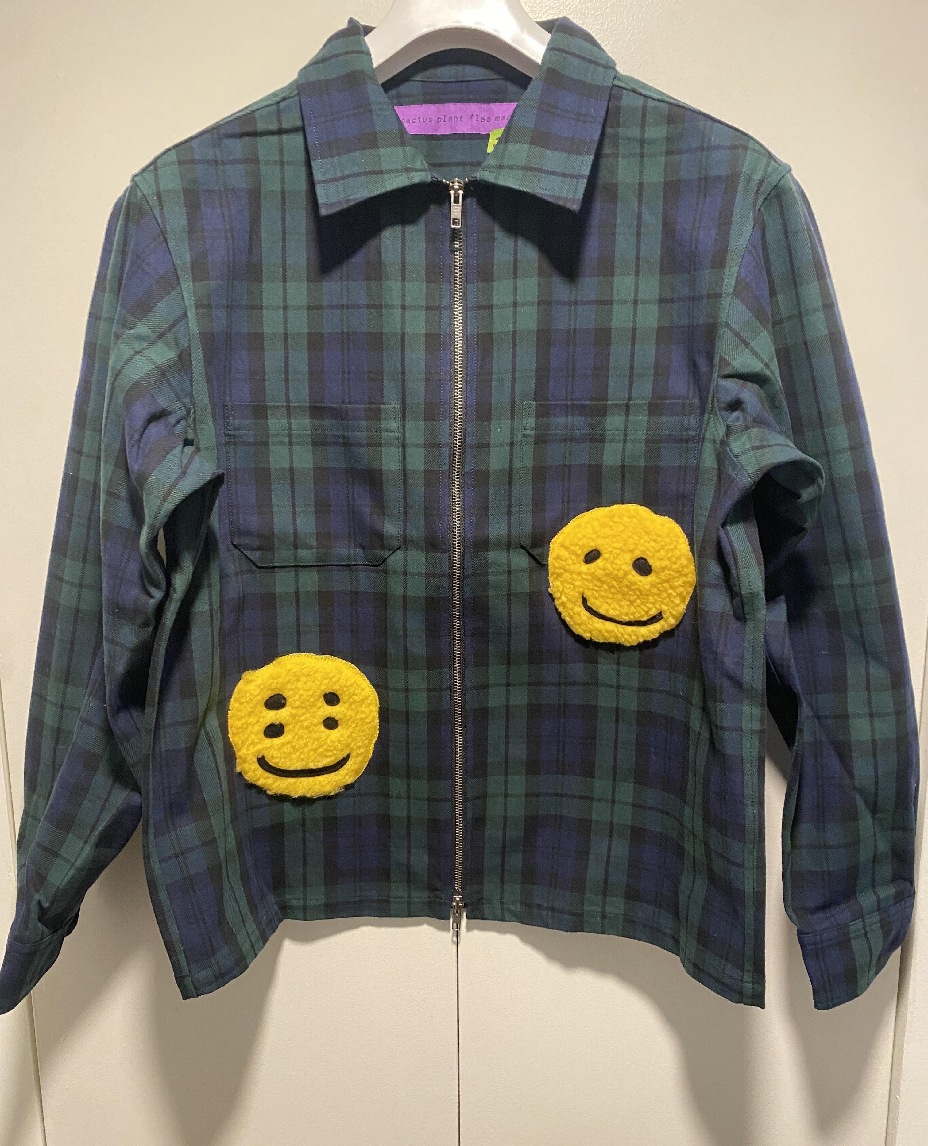 Cactus Plant Flea Market Cactus plant flea market CHECK ZIP WORK JACKET ...